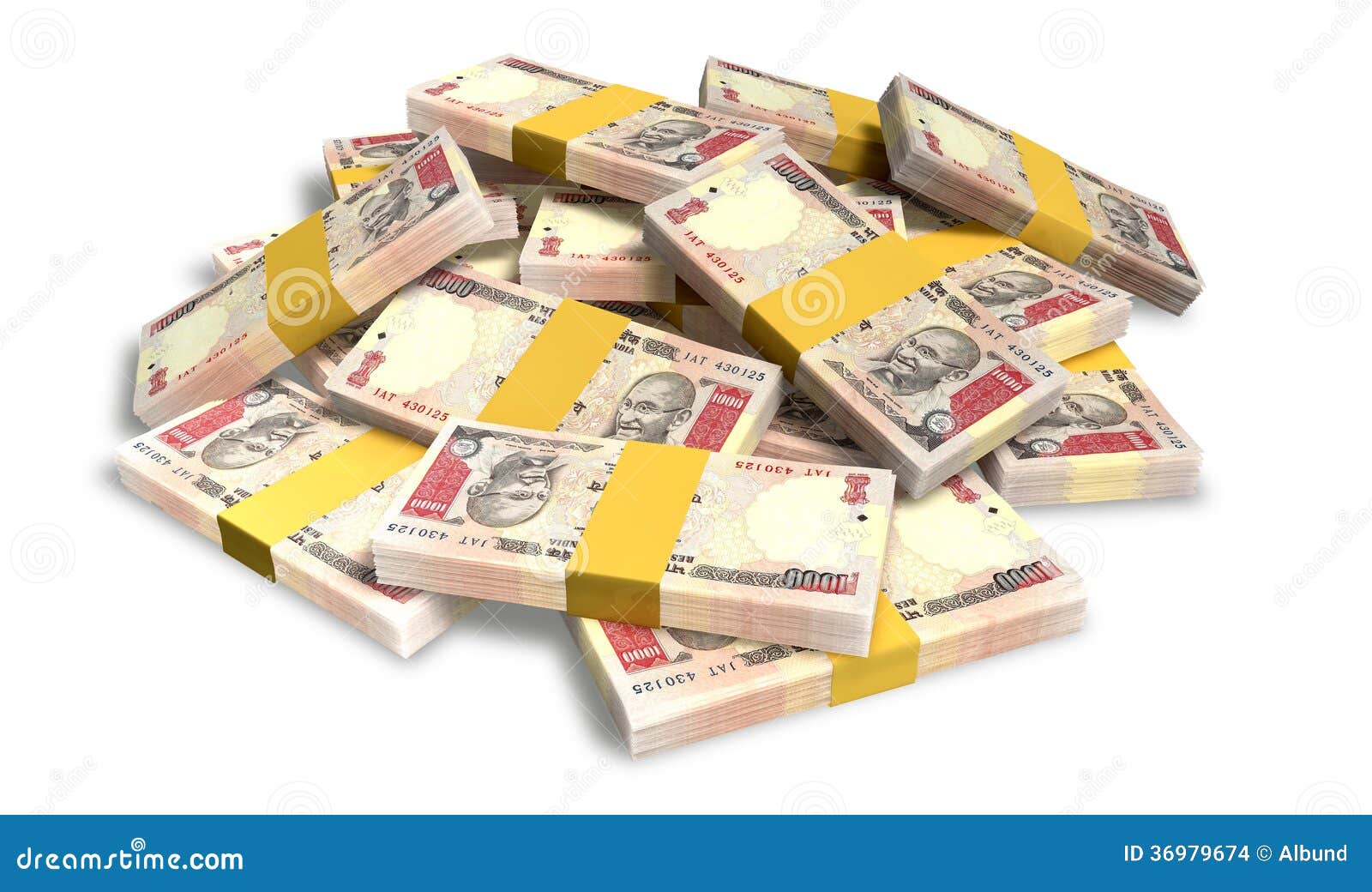 Rupee Notes Scattered Pile stock illustration. Illustration of ...