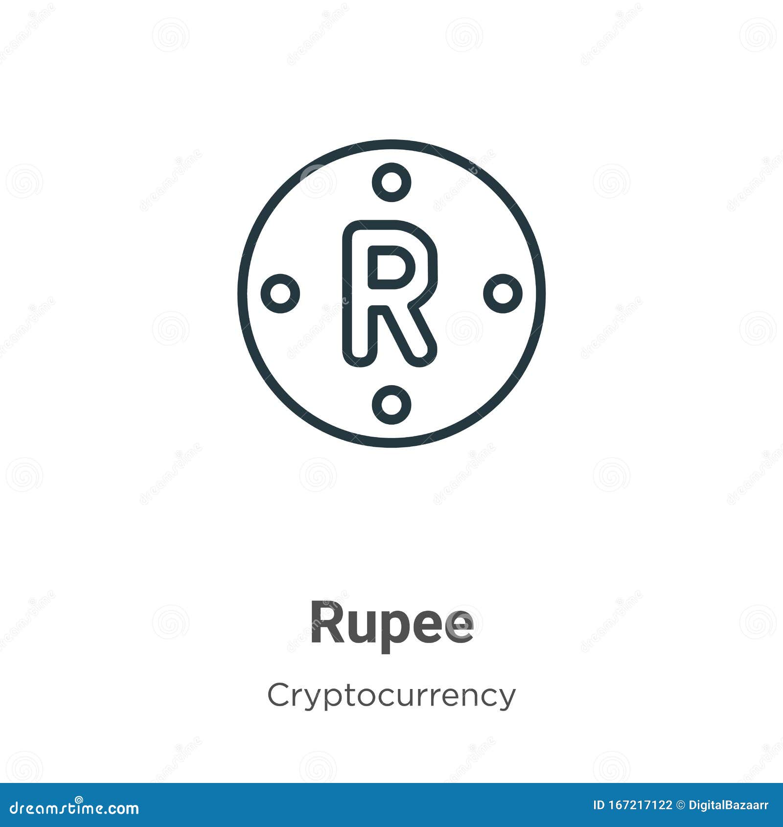 Rupee Outline Vector Icon. Thin Line Black Rupee Icon, Flat Vector ...