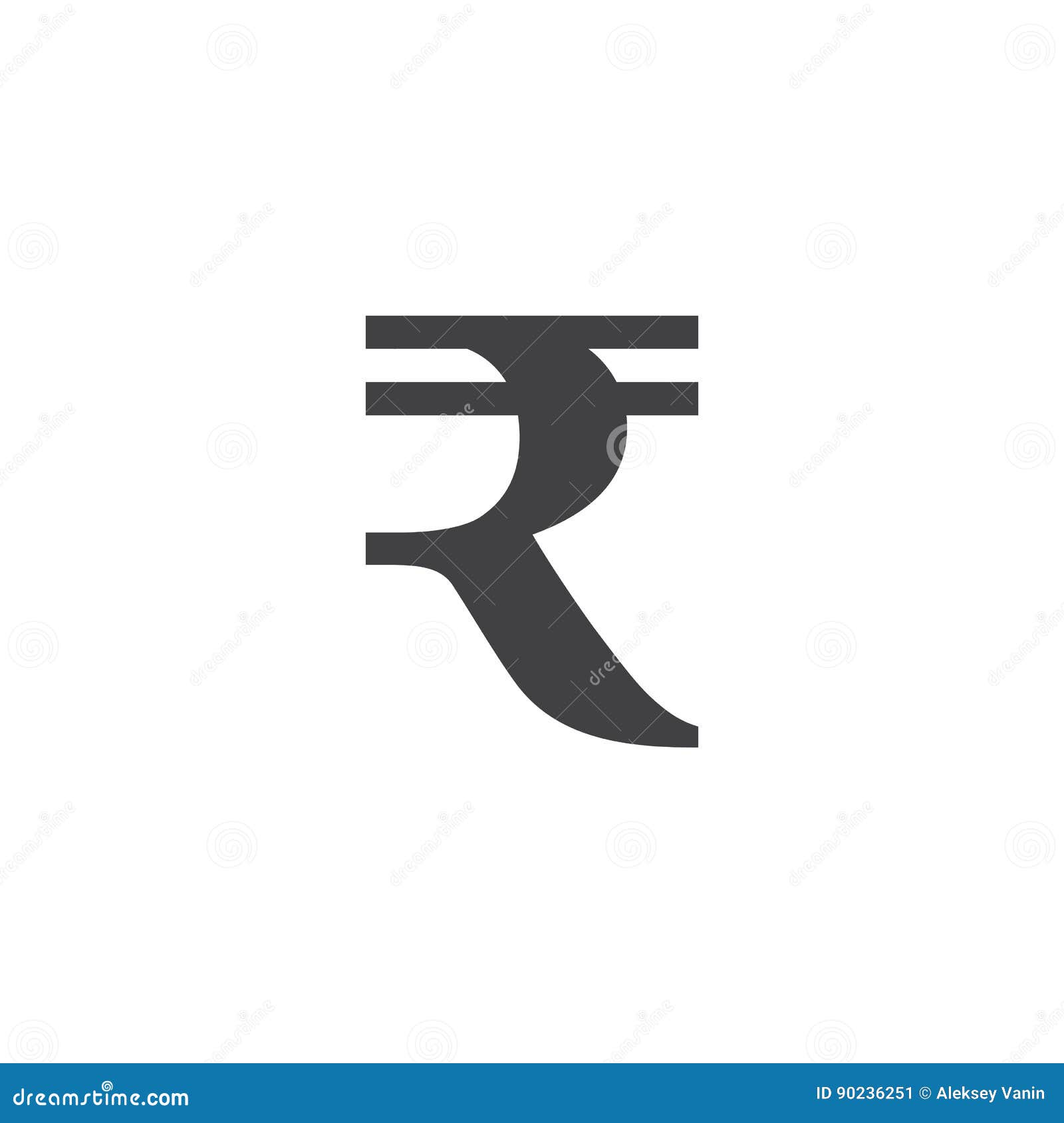 Rupee Symbol. Sign, Solid Logo Illustration, Pictogram Is ...
