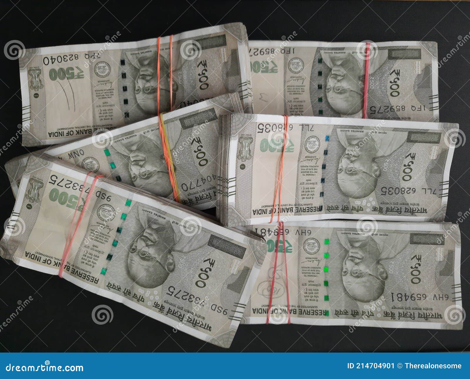 500 Rupees Bank Notes Cash Bundles Stock Image Image Of Economics