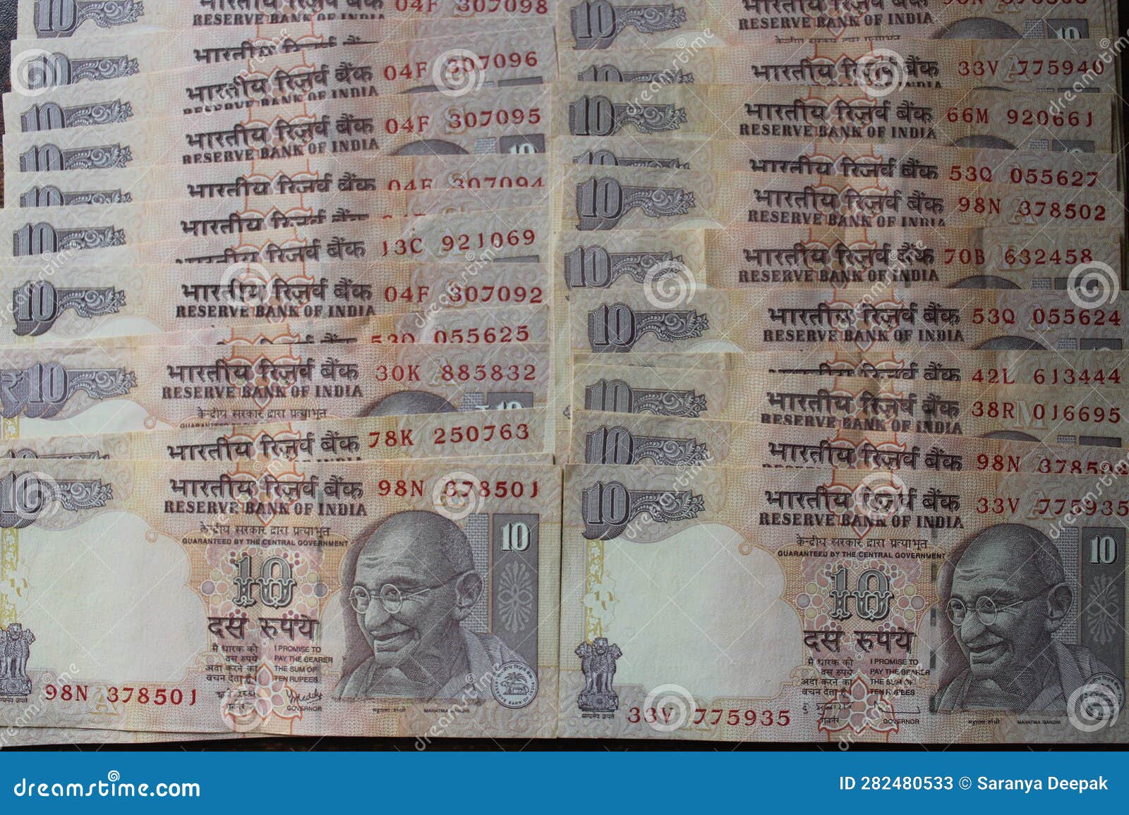 10 rupees Indian note stock image. Image of background - 282480533