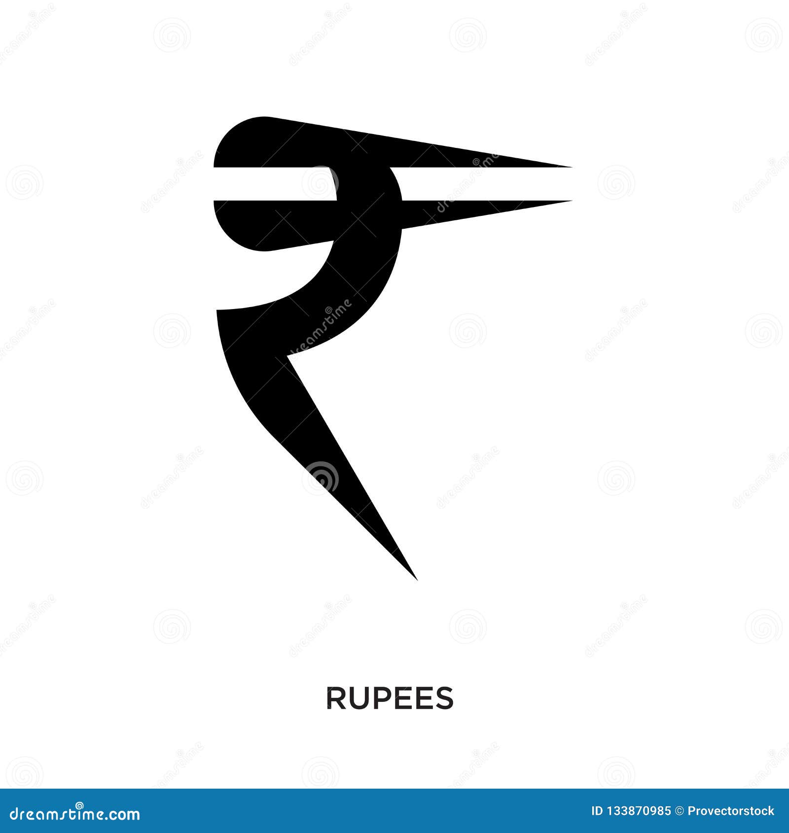 Rupees logo stock vector. Illustration of design, currency - 133870985