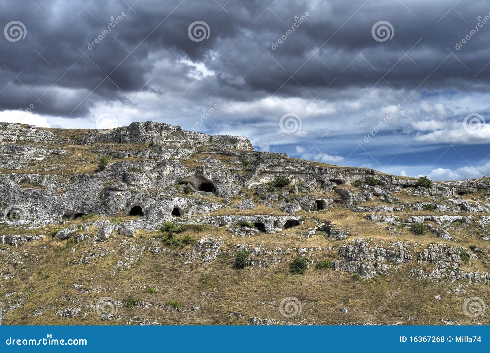 Rupestrian Church. Sassi of Matera. Basilicata Stock Photo - Image of ...
