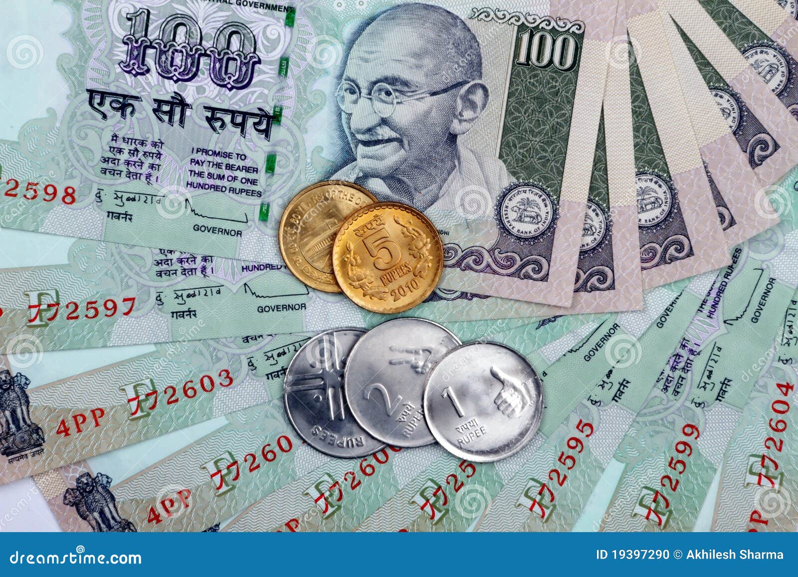 Rupia indiana da moeda foto de stock. Imagem de prata - 19397290