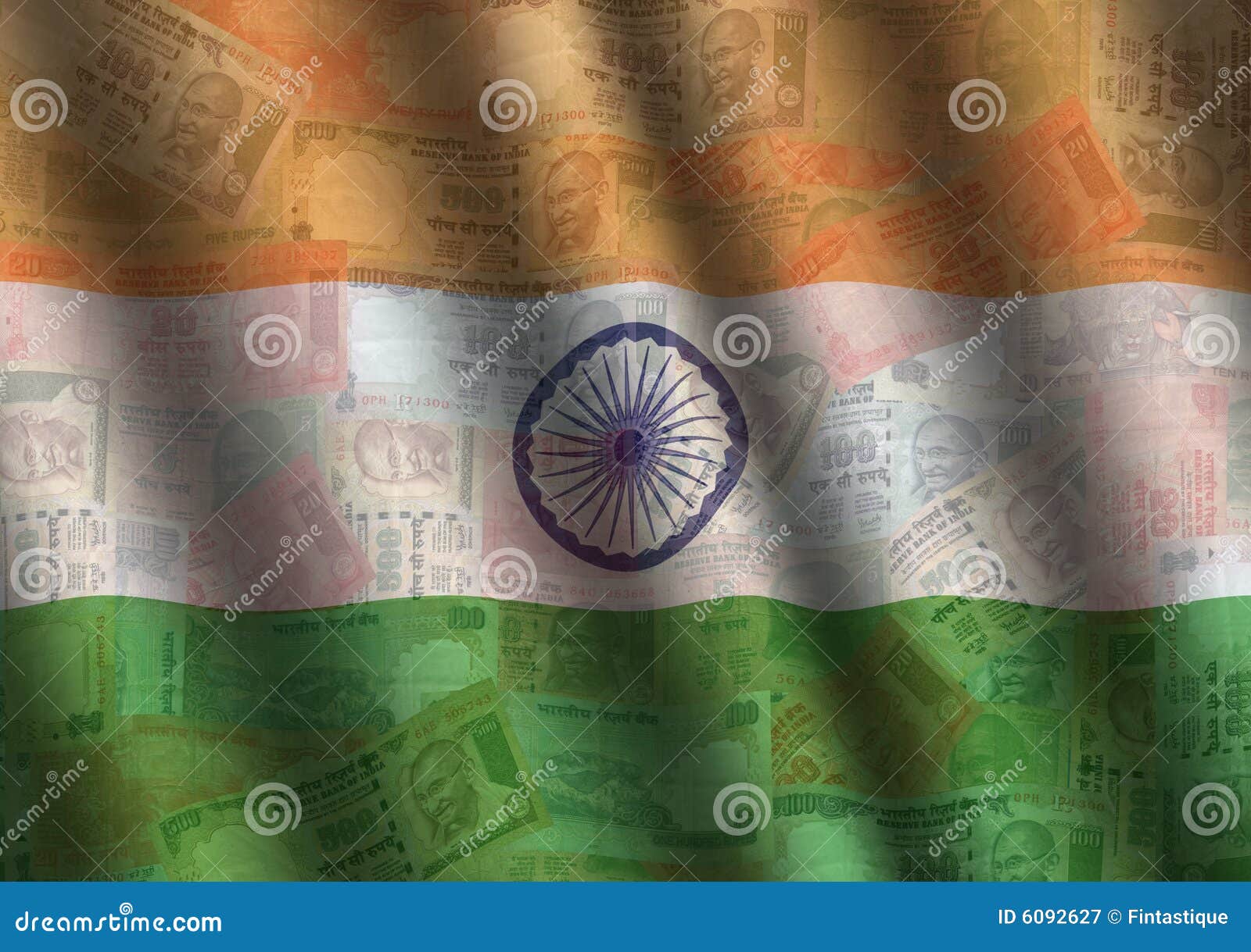 Rupia Ondulada E Indicador Indio Stock de ilustración - Ilustración de ...