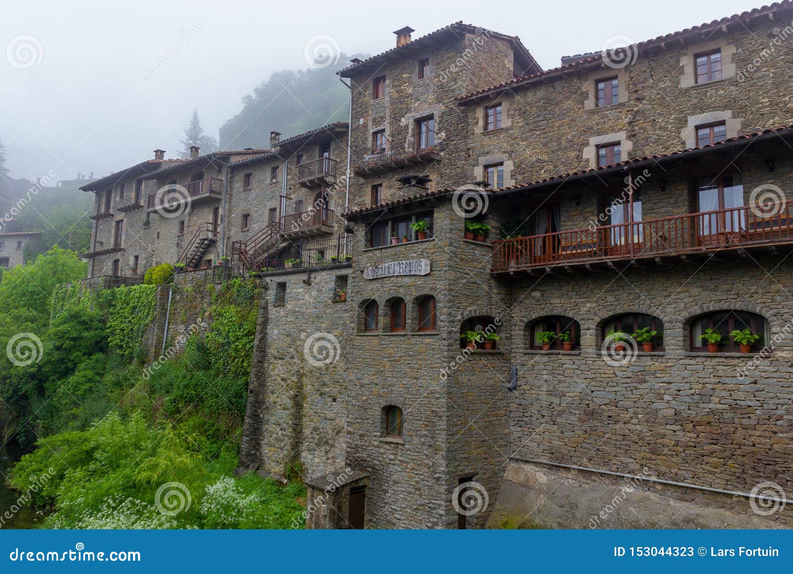 Rupid old town in the rain stock image. Image of travel - 153044323