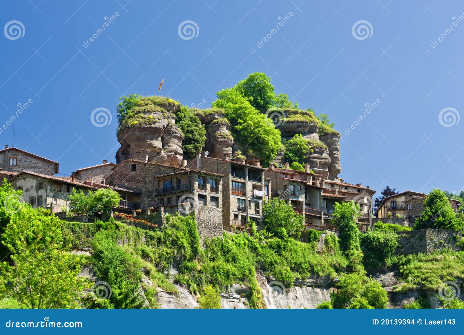Rupit village stock photo. Image of country, catalan - 20139394