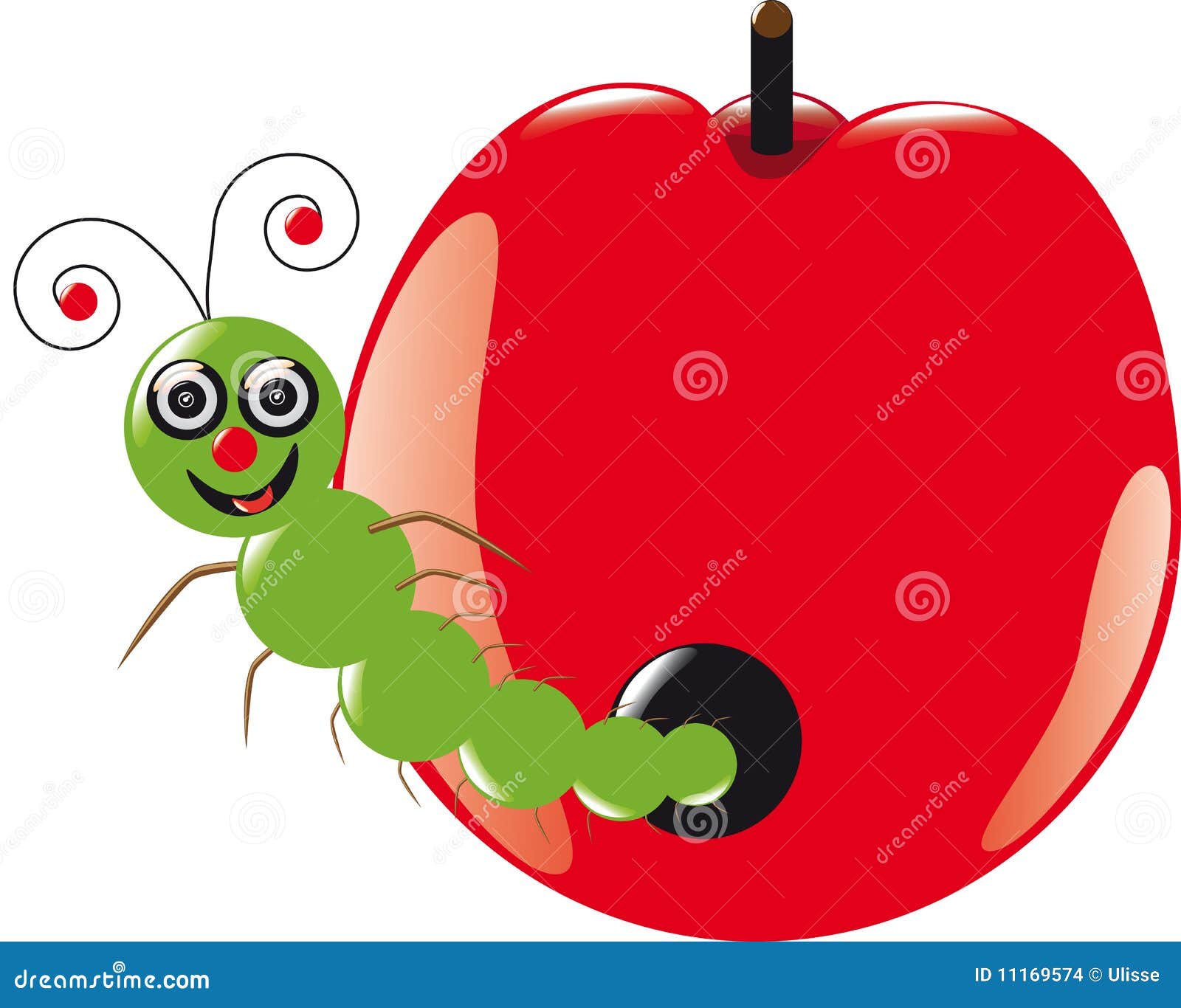 Rups vector illustratie. Illustration of grafisch, beeldverhaal - 11169574