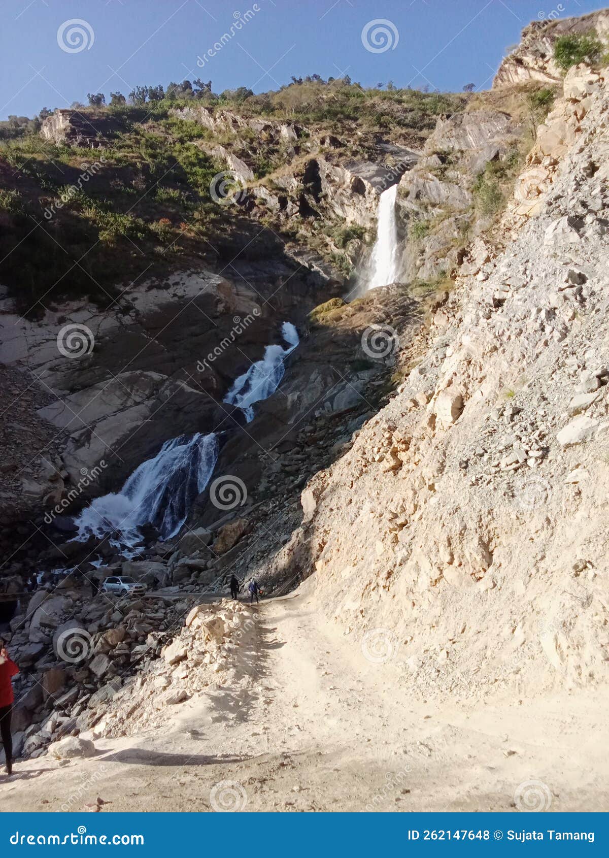 Rupse Waterfall Way To Mustang Nepal Stock Photo - Image of wadi ...
