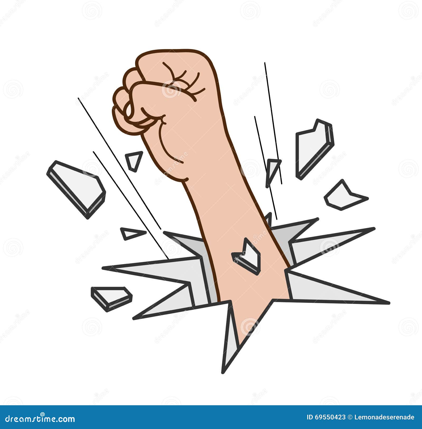 A ruptura livra ilustração do vetor. Ilustração de quebrar - 69550423