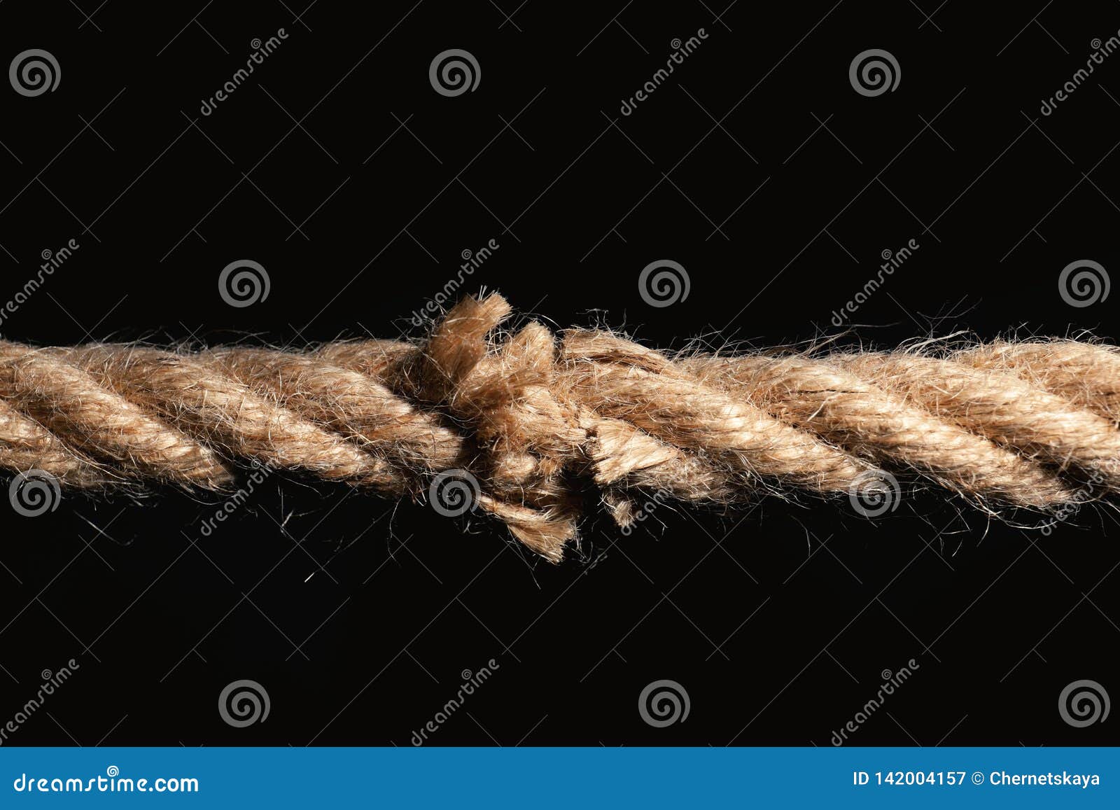 Rupture of cotton rope stock image. Image of marine - 142004157