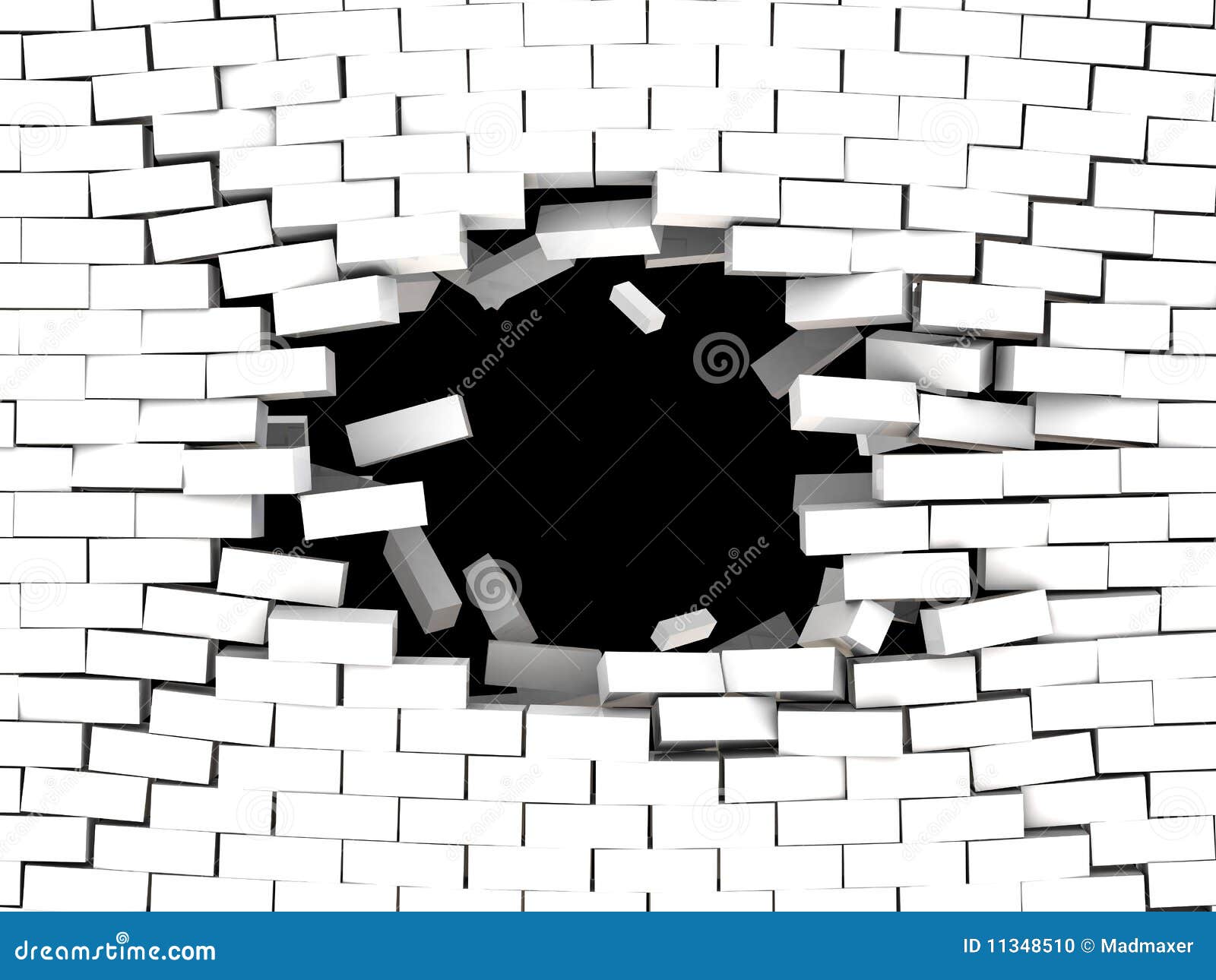 Rupture du fond de mur illustration stock. Illustration du barrière ...