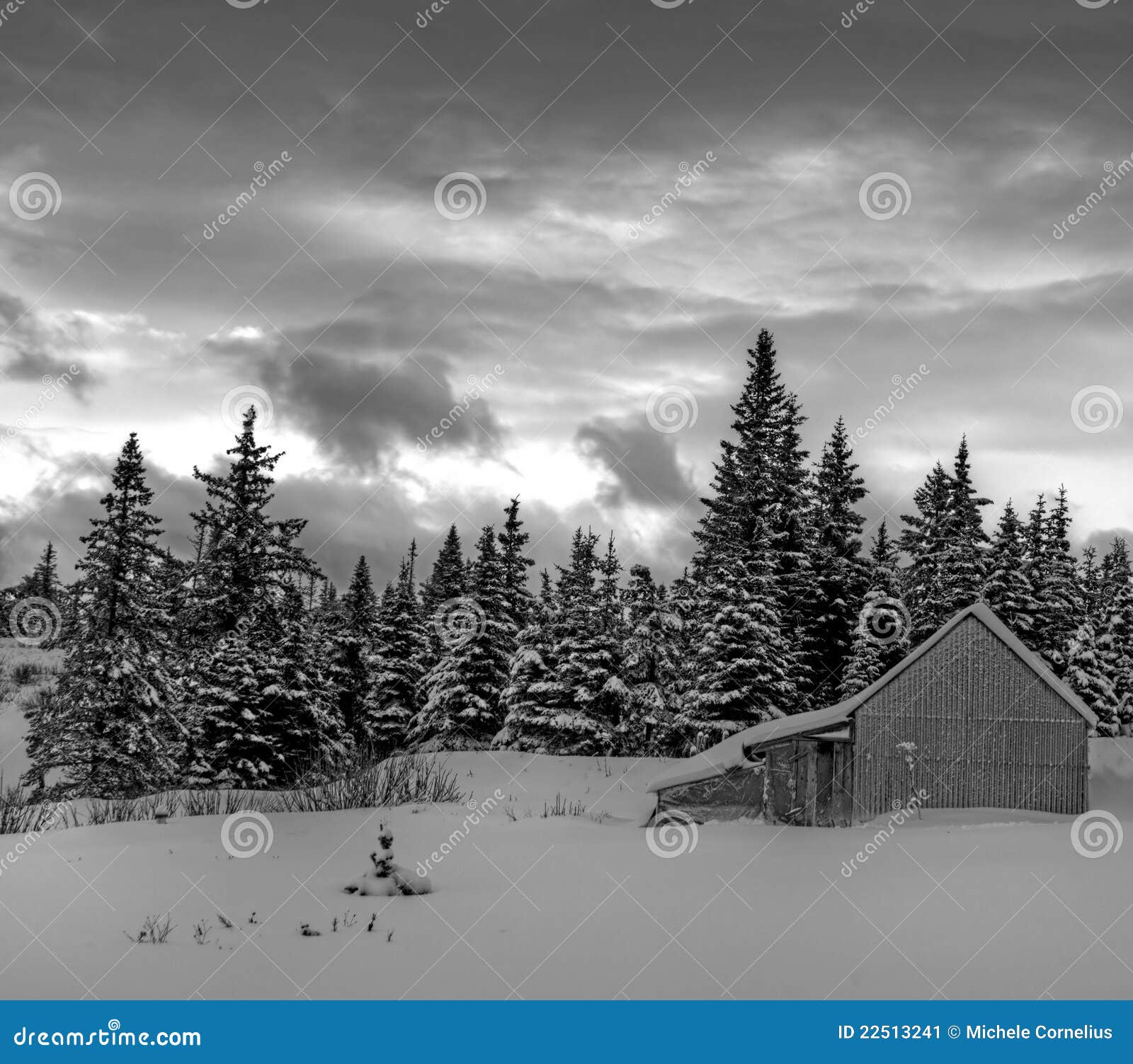 Rural Alaska in winter stock image. Image of fashioned - 22513241