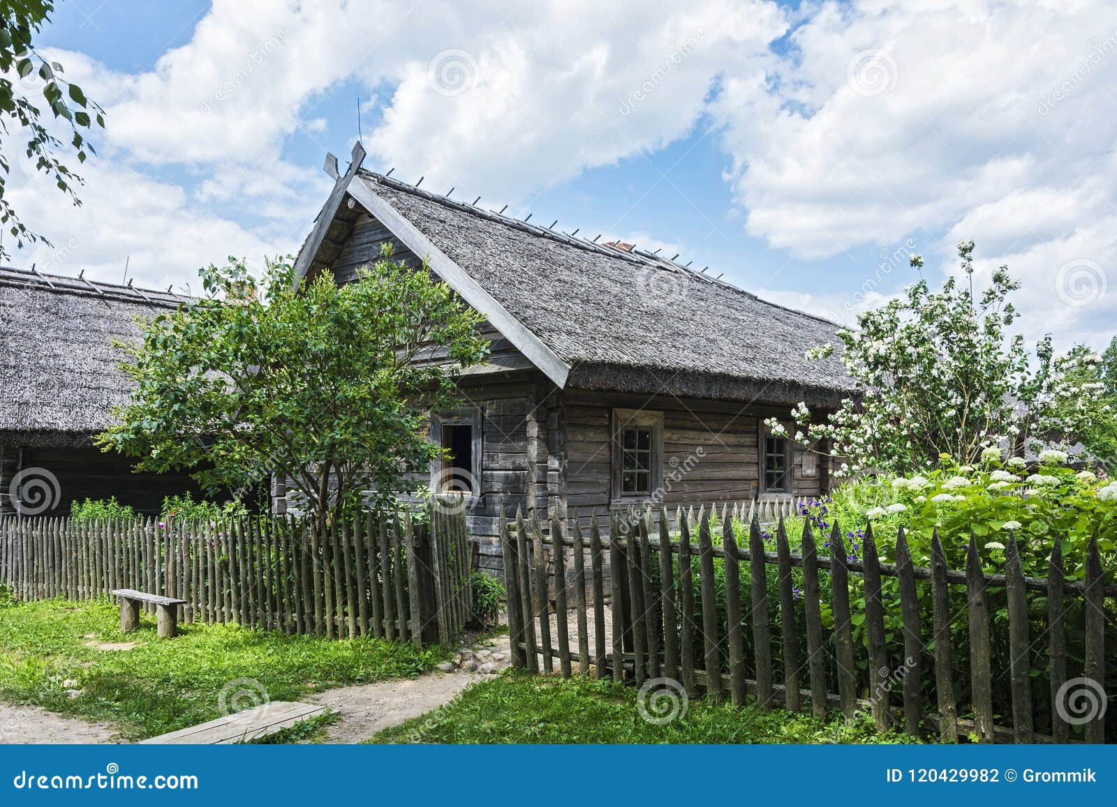 Rural Architecture. an Old Rural Log Hut. Stock Photo - Image of ...