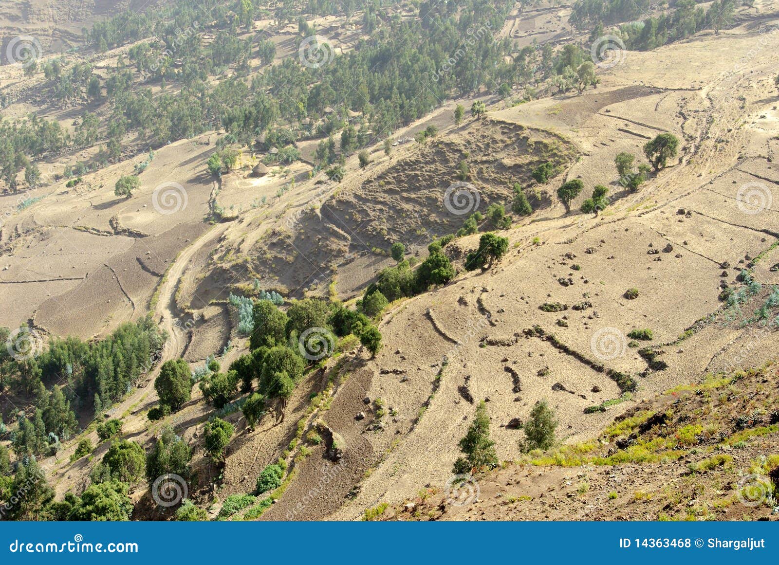 Rural area, Ethiopia stock photo. Image of landscape - 14363468