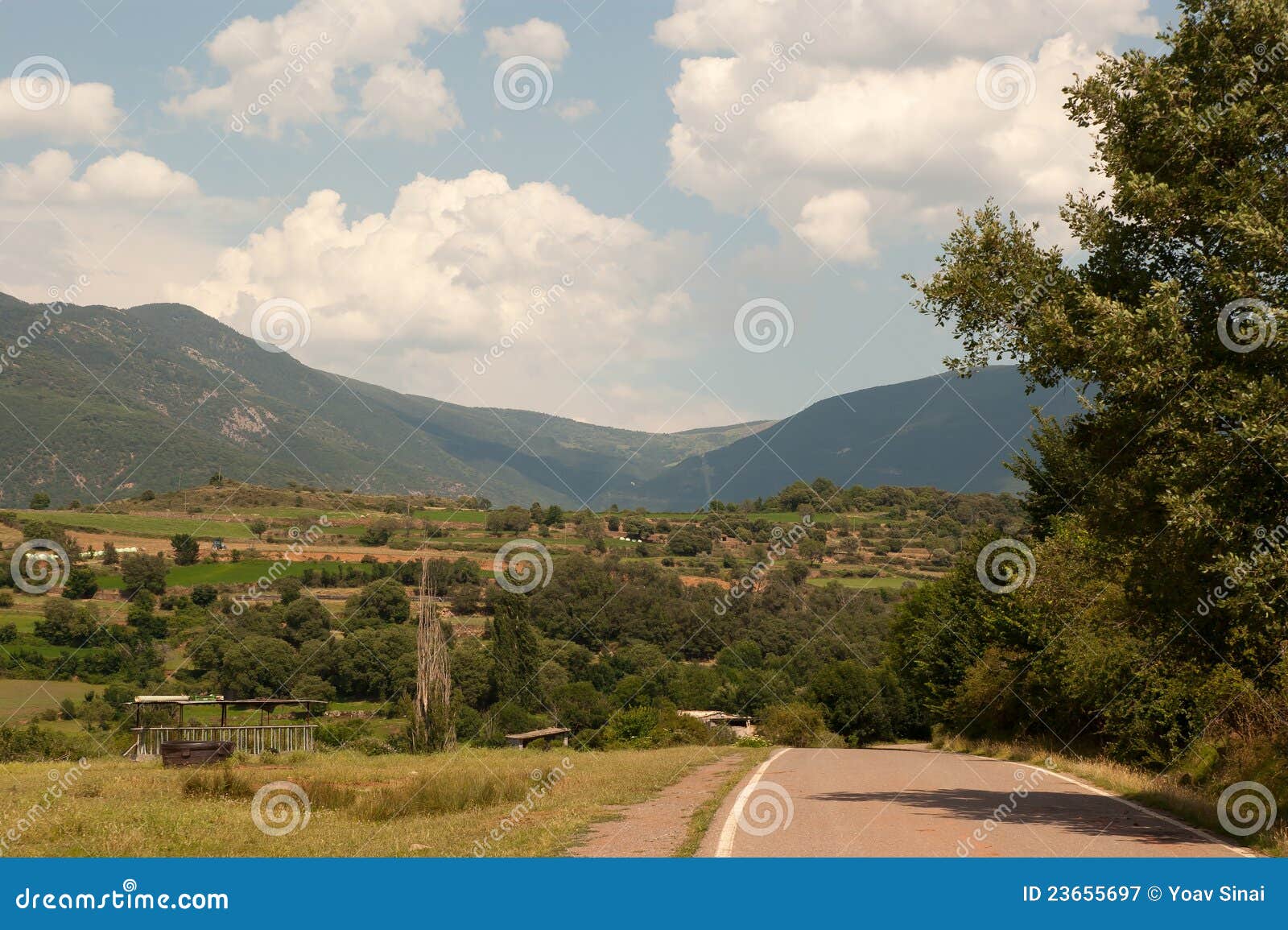 Rural Area Pyrenees Catalonia Spain Stock Image - Image of trees ...