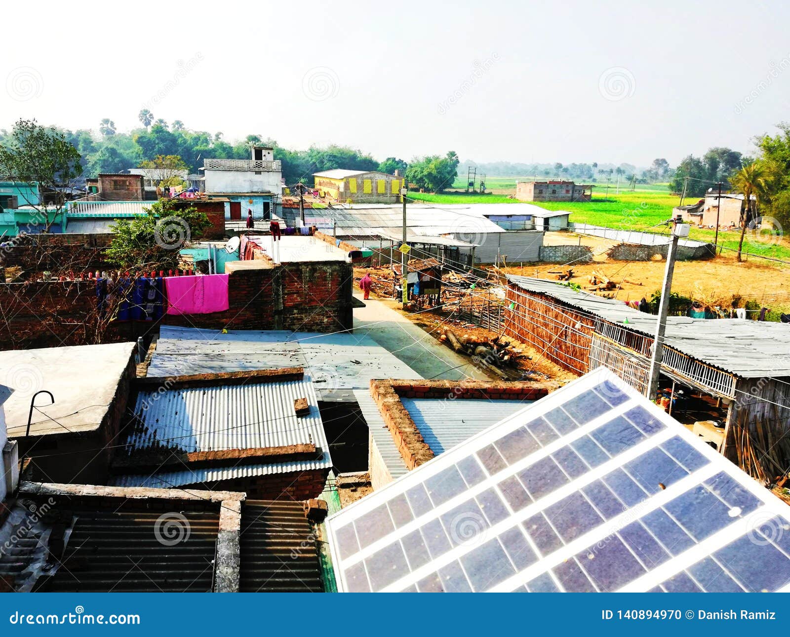 Rural area village stock photo. Image of village, nthere - 140894970