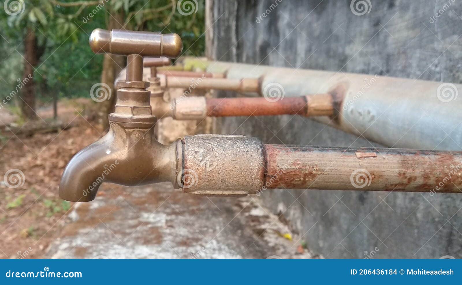 Rural areas old water tap stock photo. Image of taps - 206436184