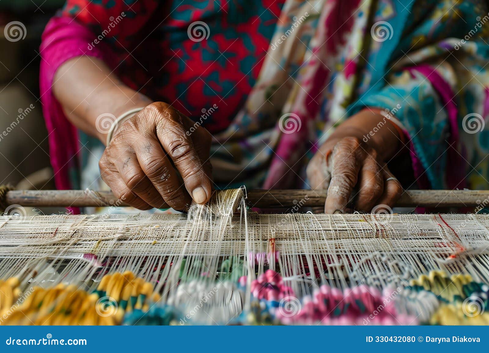 Rural Artisans Creating Traditional Crafts Stock Photo - Image of ...