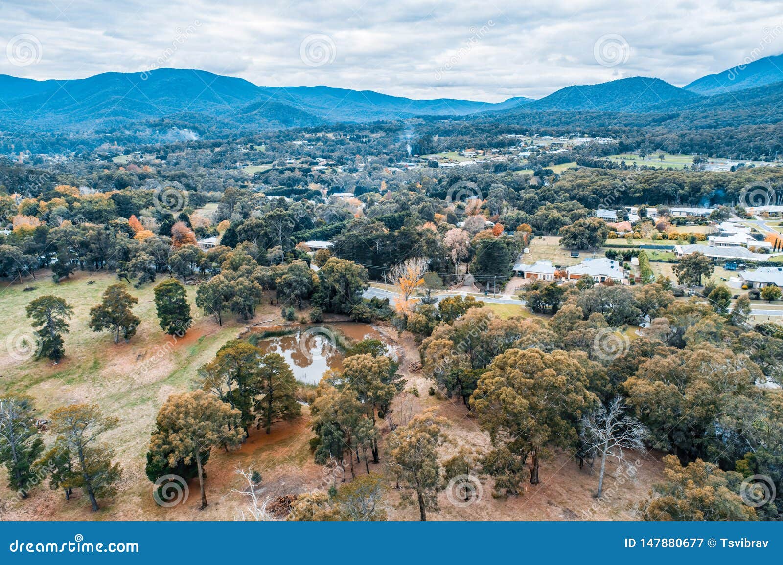 Rural Australia in fall. stock image. Image of forest - 147880677