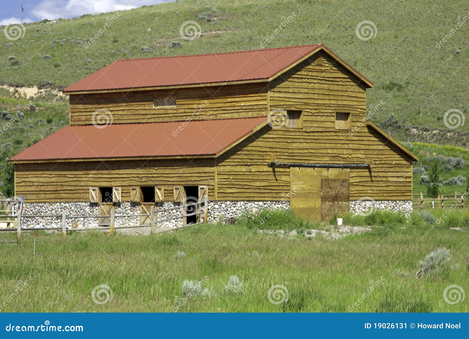 Rural barn stock image. Image of hill, textured, rolling - 19026131