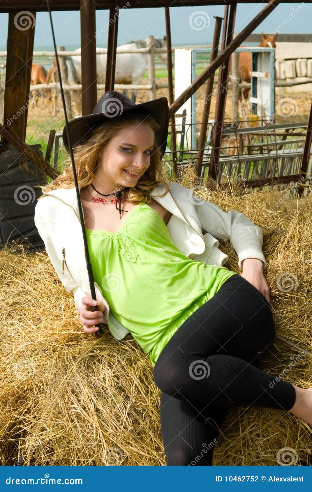 Rural beauty stock photo. Image of girl, summer, cowboy - 10462752