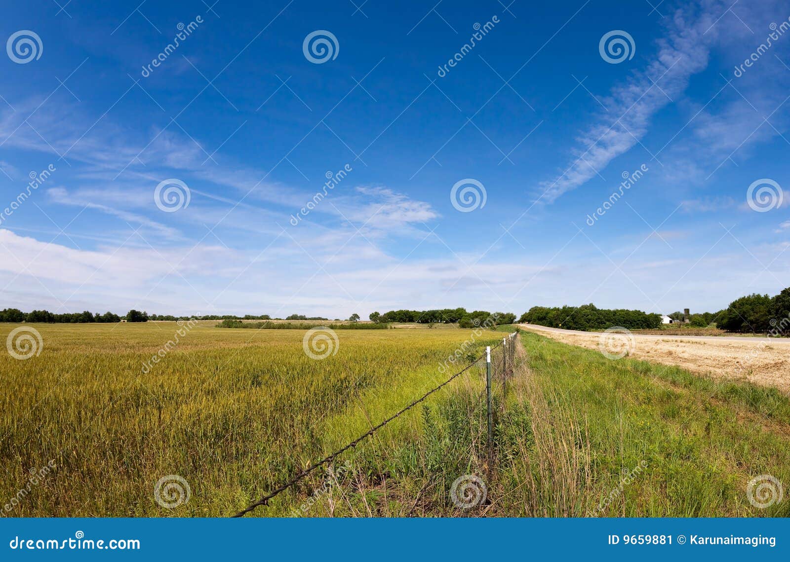 Rural Boundary stock image. Image of horizon, midwest - 9659881