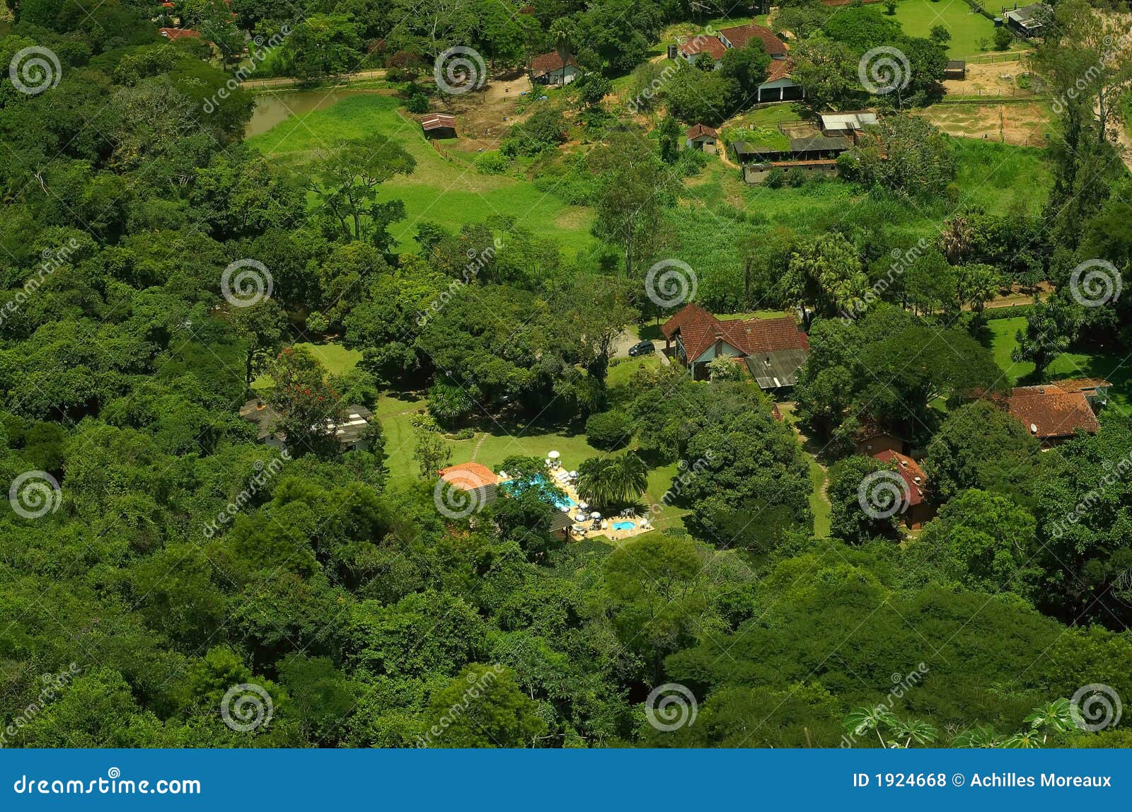 Rural Brazilian town stock photo. Image of overlook, countryside - 1924668