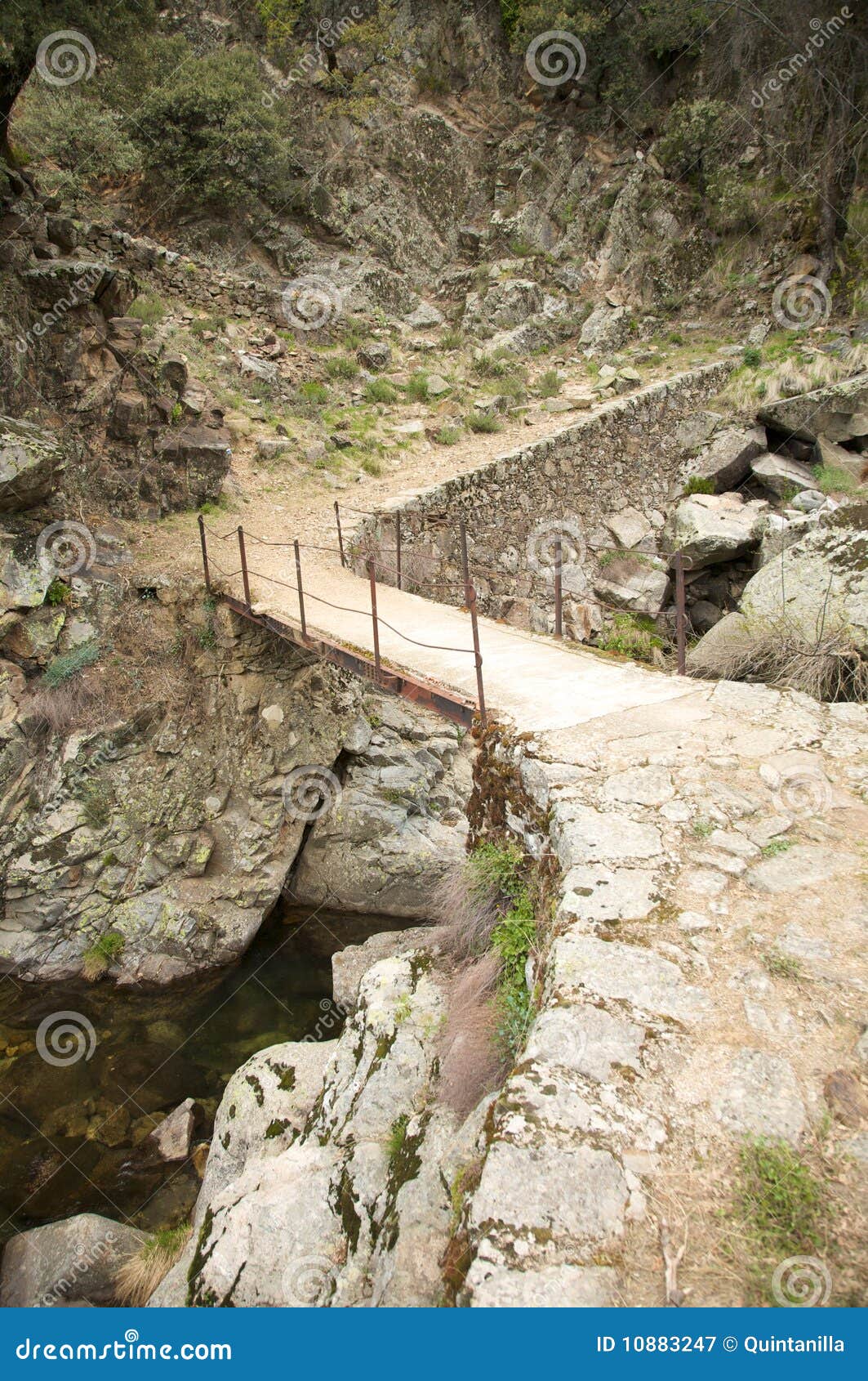 Rural bridge stock image. Image of lonely, stone, alone - 10883247