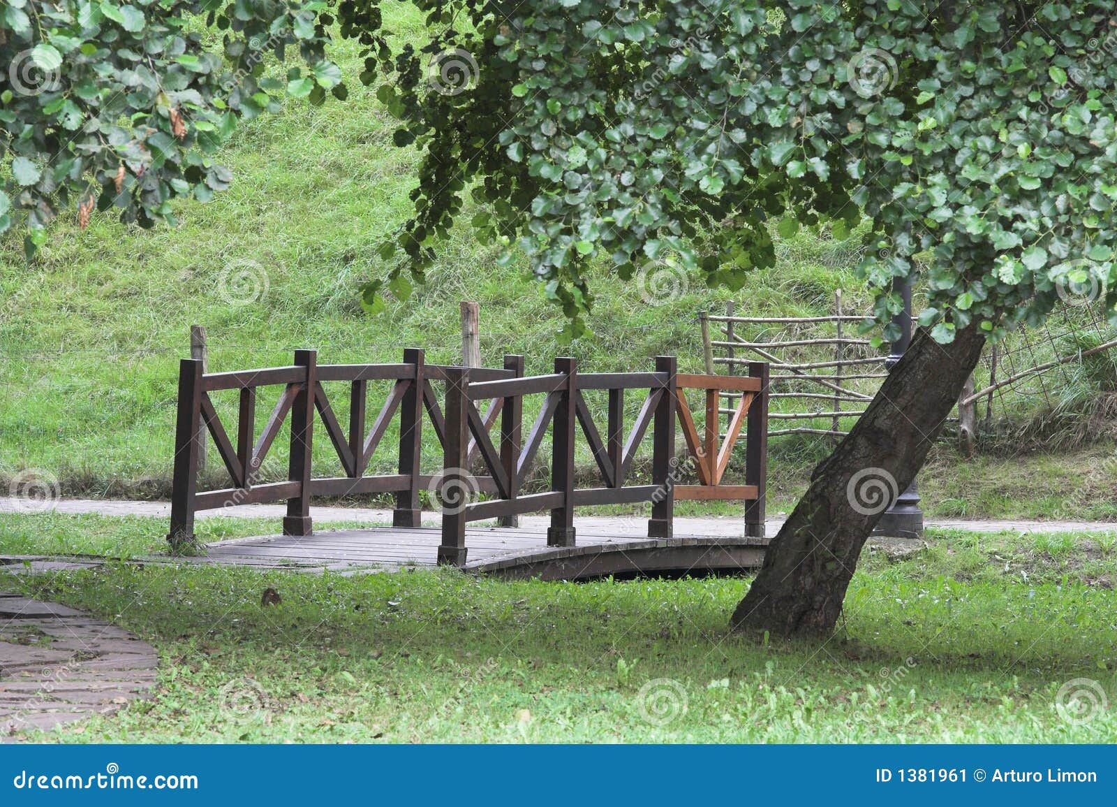 Rural bridge stock image. Image of landscape, nature, grass - 1381961