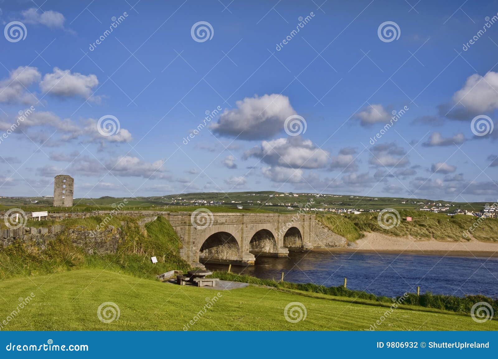 Rural bridge over water stock photo. Image of horizon - 9806932