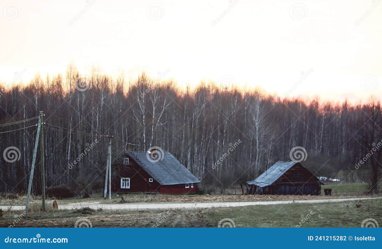 Rural Buildings in the Countryside Stock Photo - Image of summer ...