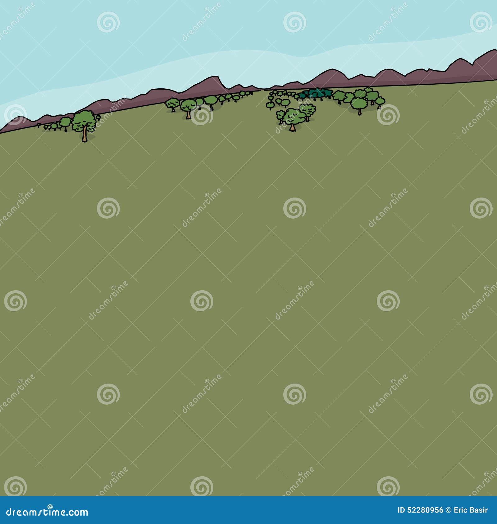 Rural Cartoon Background stock illustration. Illustration of orchard ...