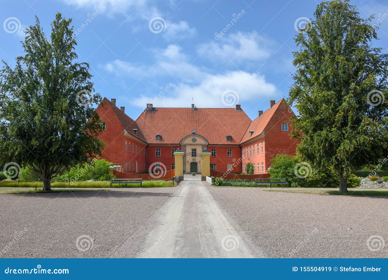 Rural Castle at Krapperup in Sweden Stock Image - Image of nostalgia ...