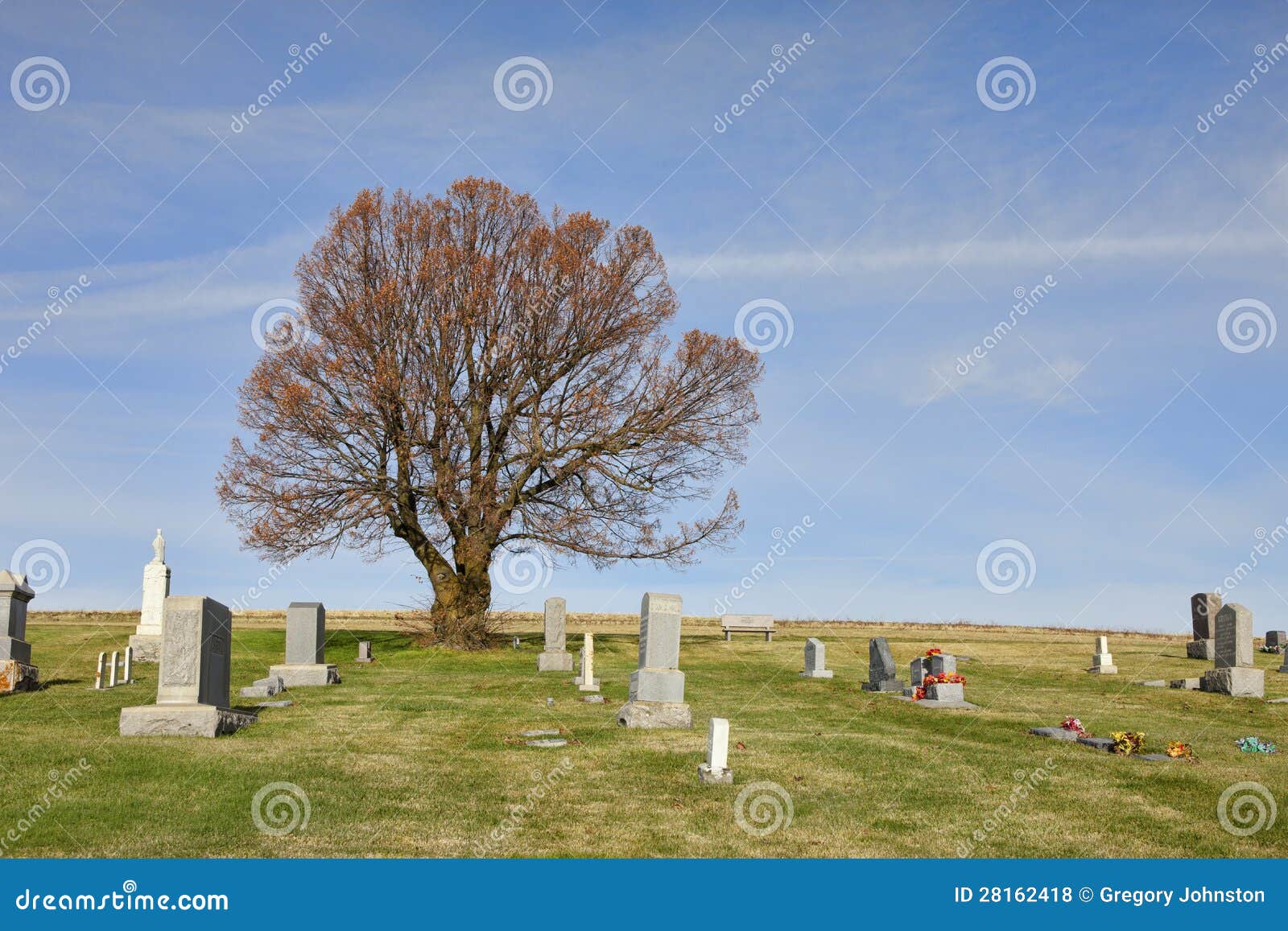 Rural Cemetery in the Palouse. Stock Photo - Image of scenics, horizon ...