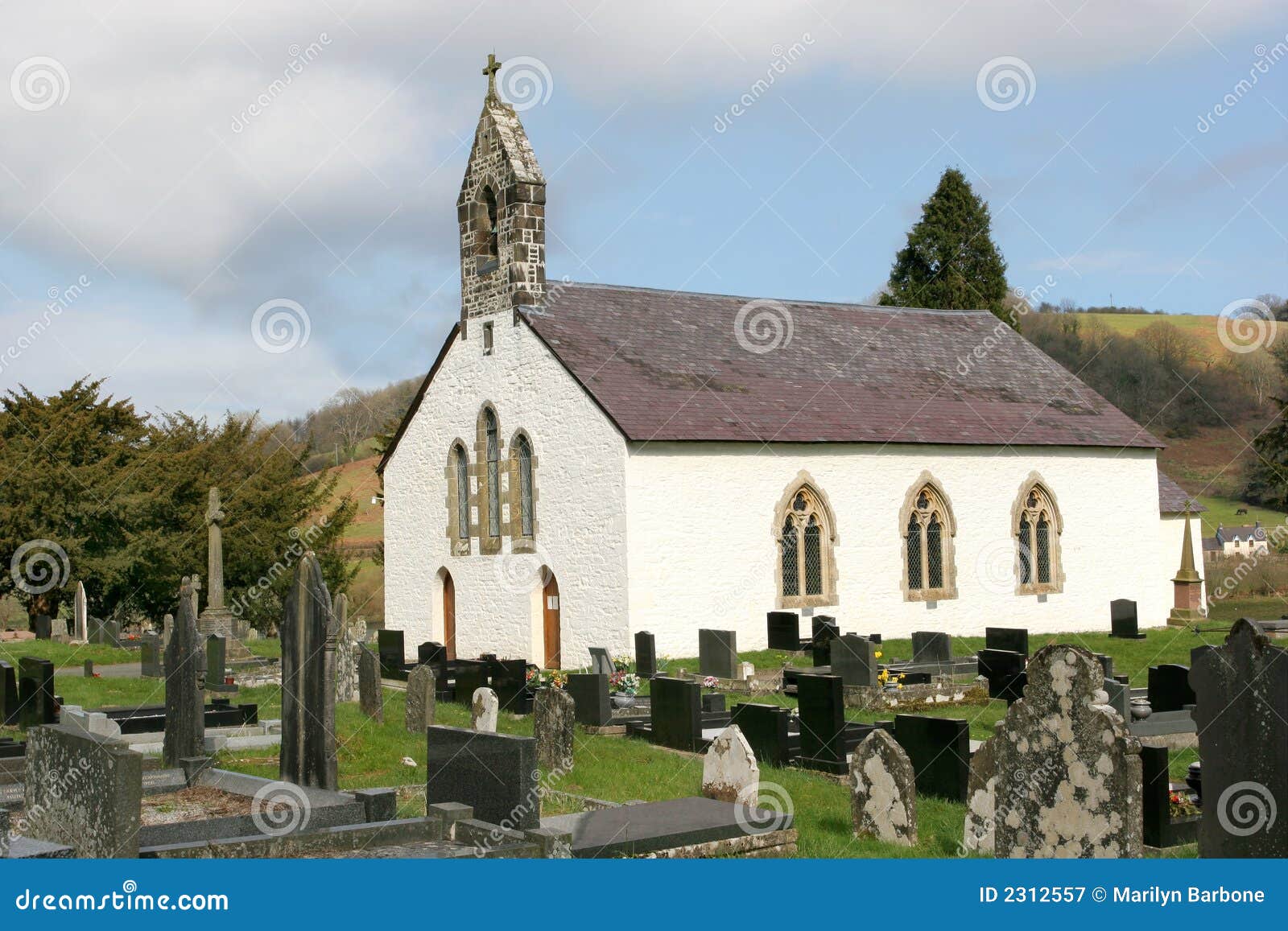 Rural Chapel stock image. Image of graves, architectural - 2312557