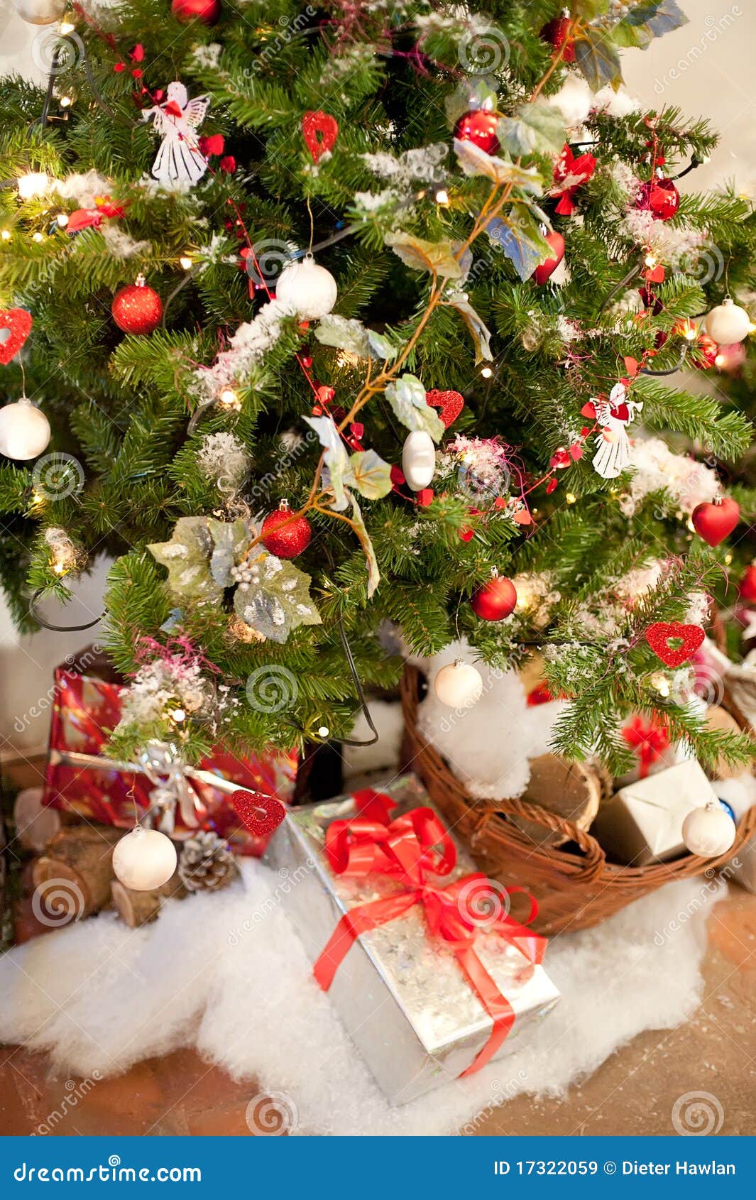 Rural Christmas Tree stock image. Image of decoration - 17322059