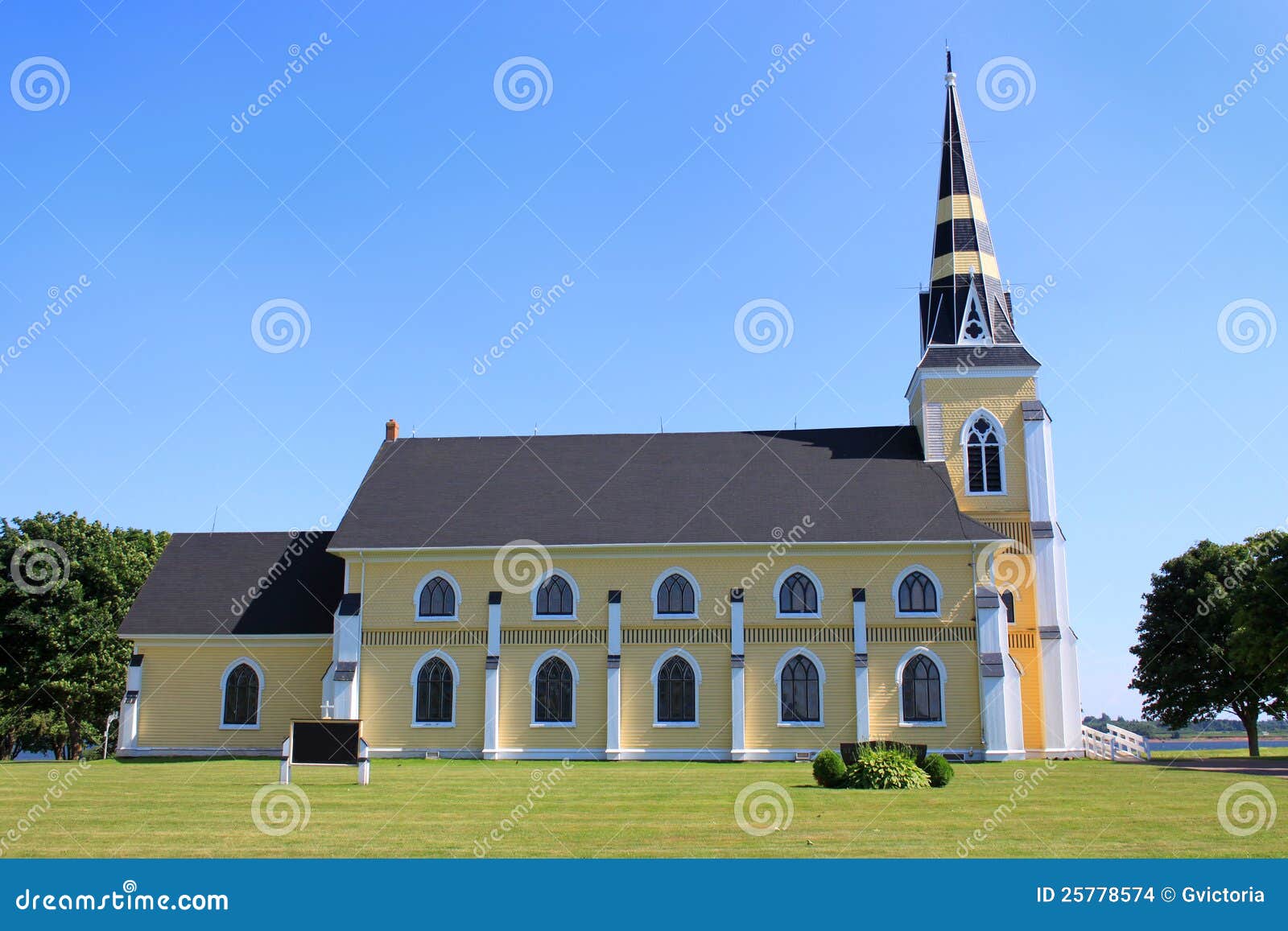 Rural church stock photo. Image of blue, spire, architecture - 25778574
