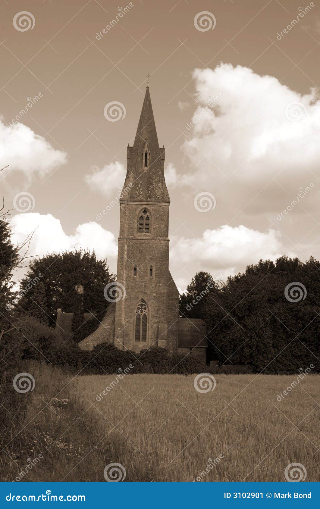 Rural church stock image. Image of church, rural, english - 3102901