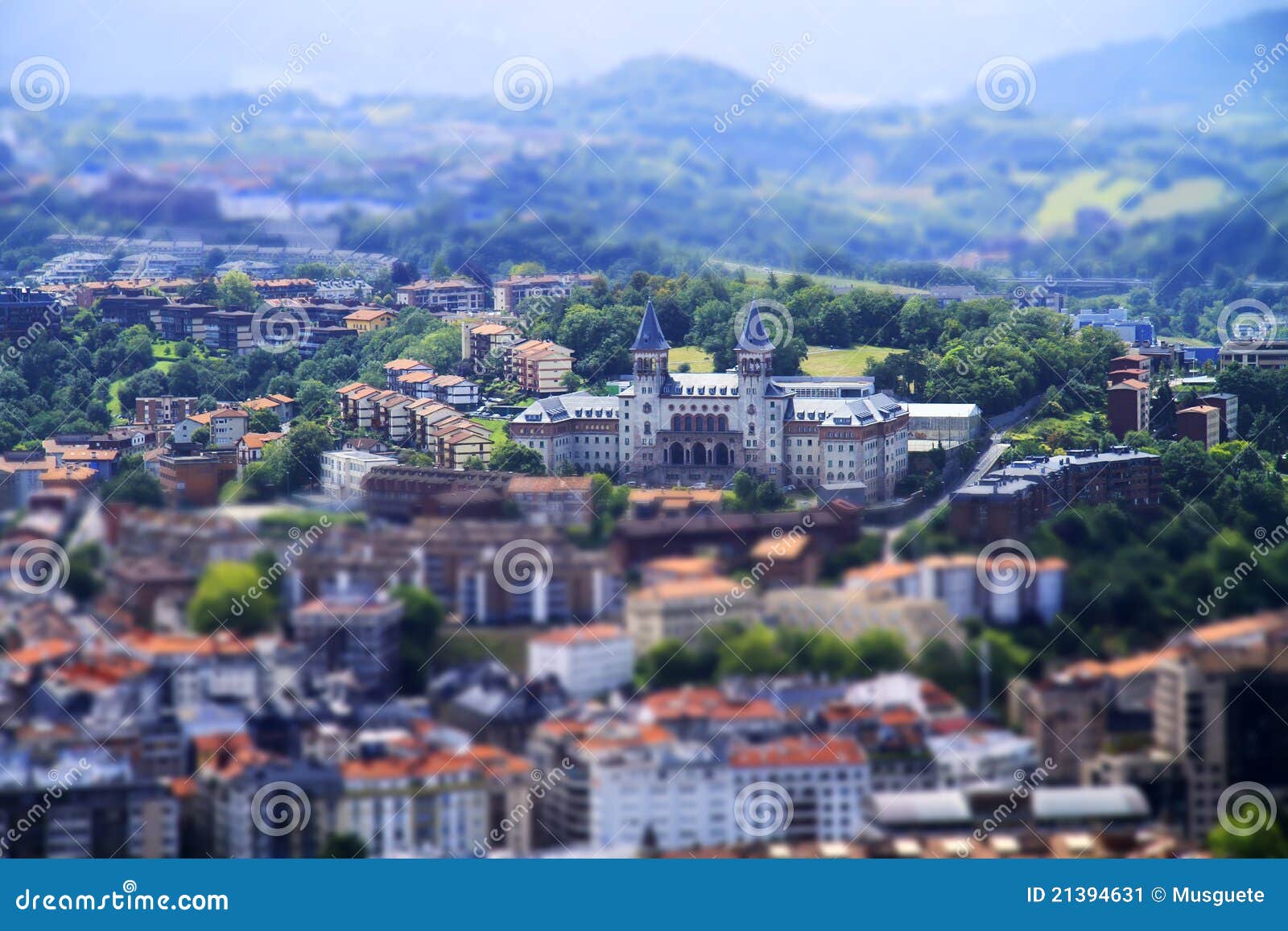 Rural city landscape stock image. Image of tower, blur - 21394631