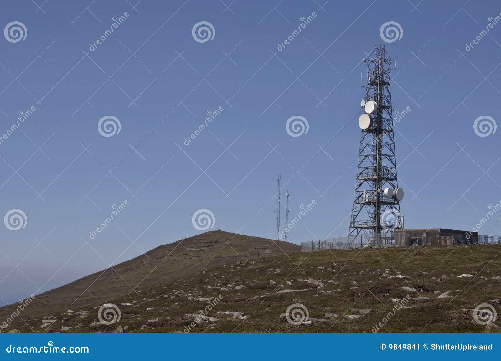 Rural communications radio stock image. Image of aerial - 9849841