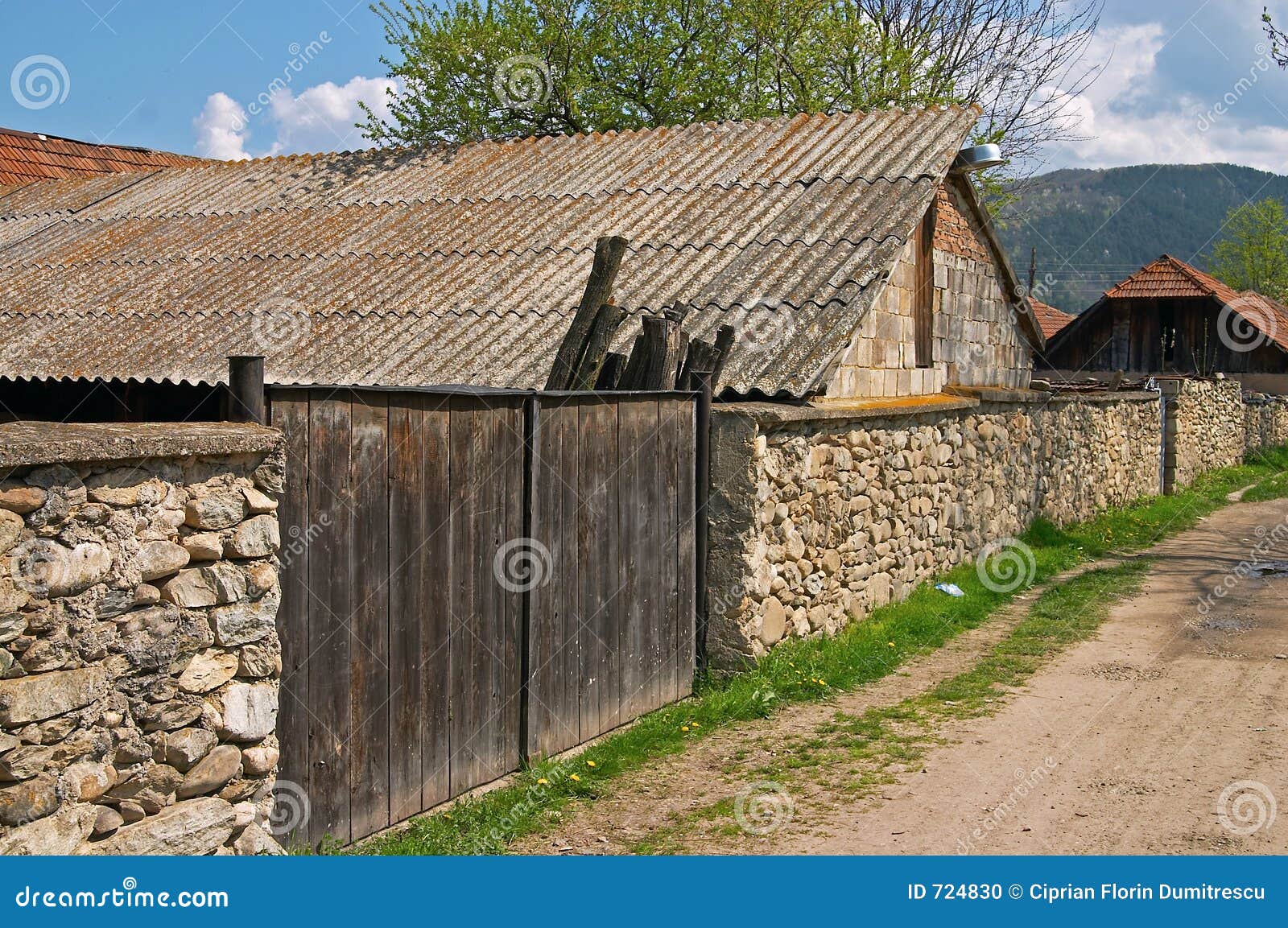 Rural construction stock photo. Image of river, romanian - 724830