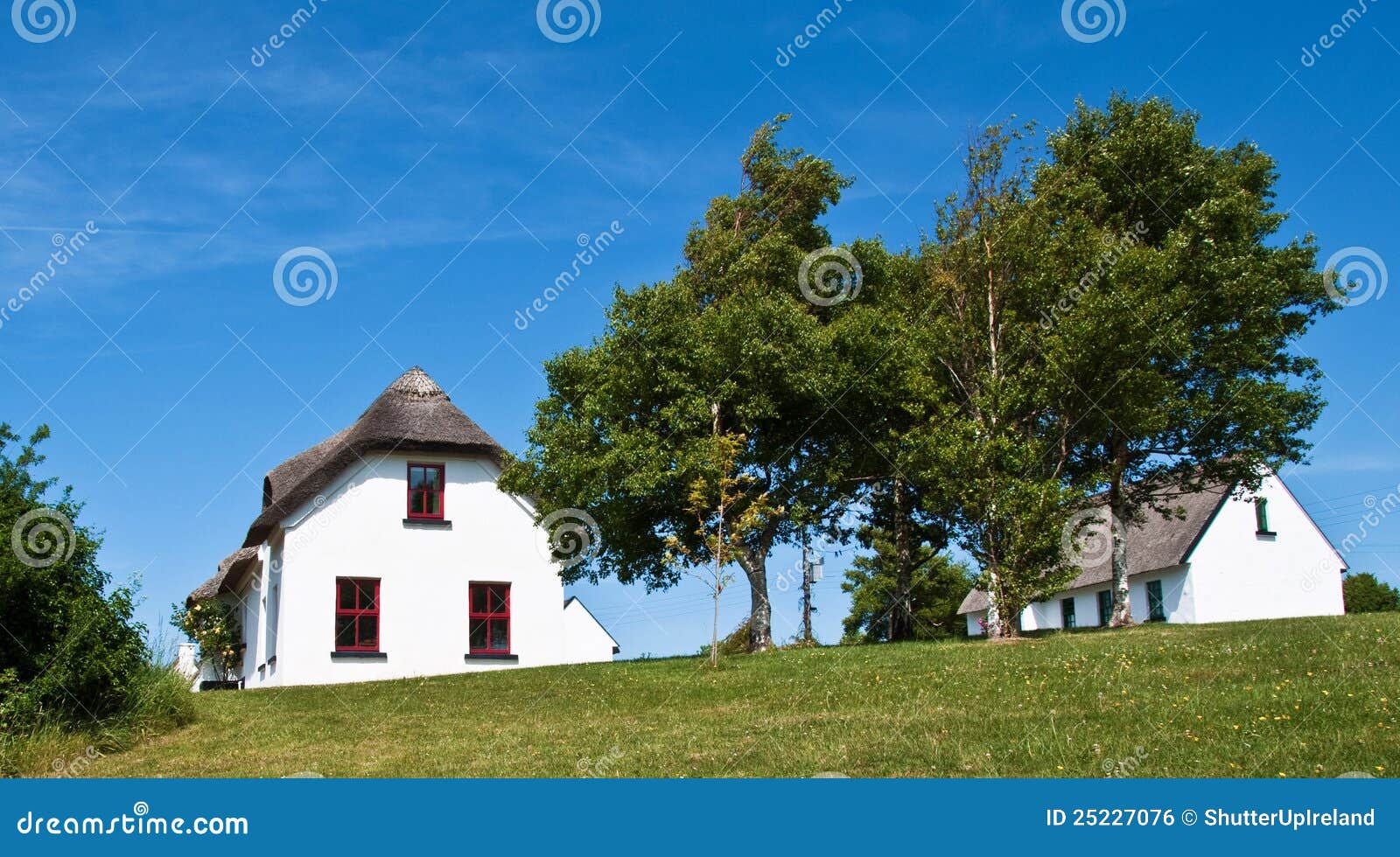 Rural Countryside Cottage in Europe Stock Photo - Image of green ...