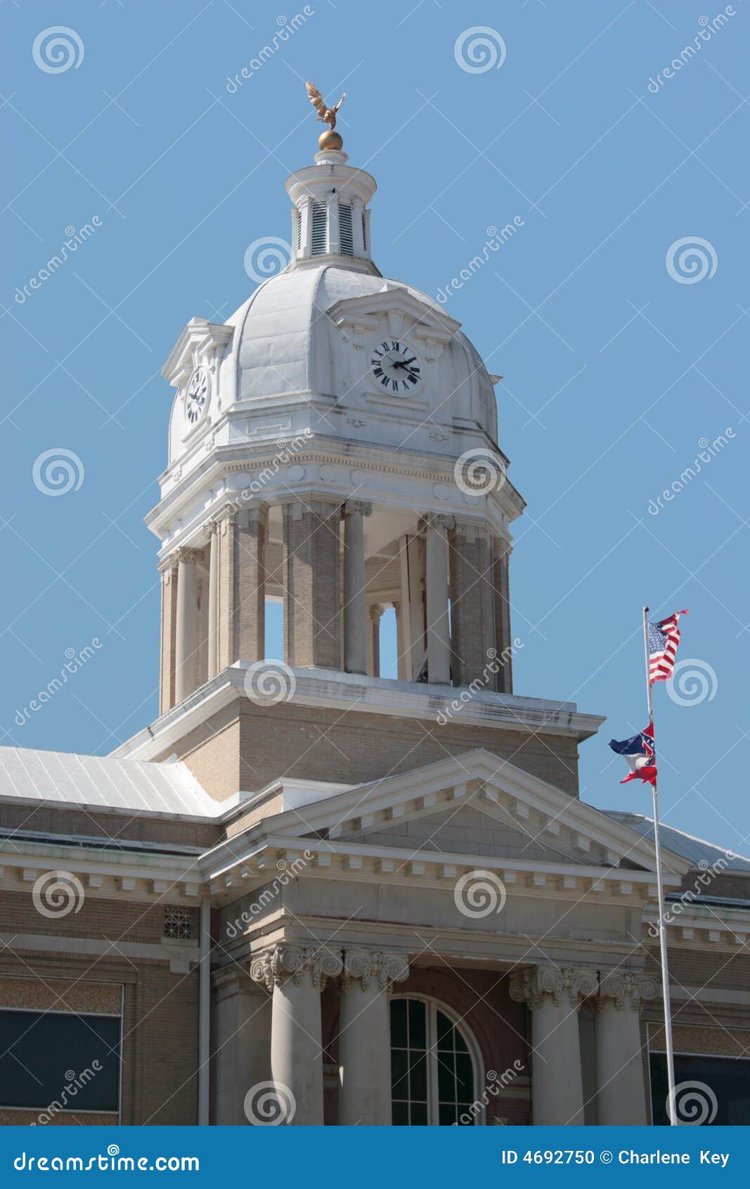 A rural, county courthouse stock photo. Image of architecture - 4692750