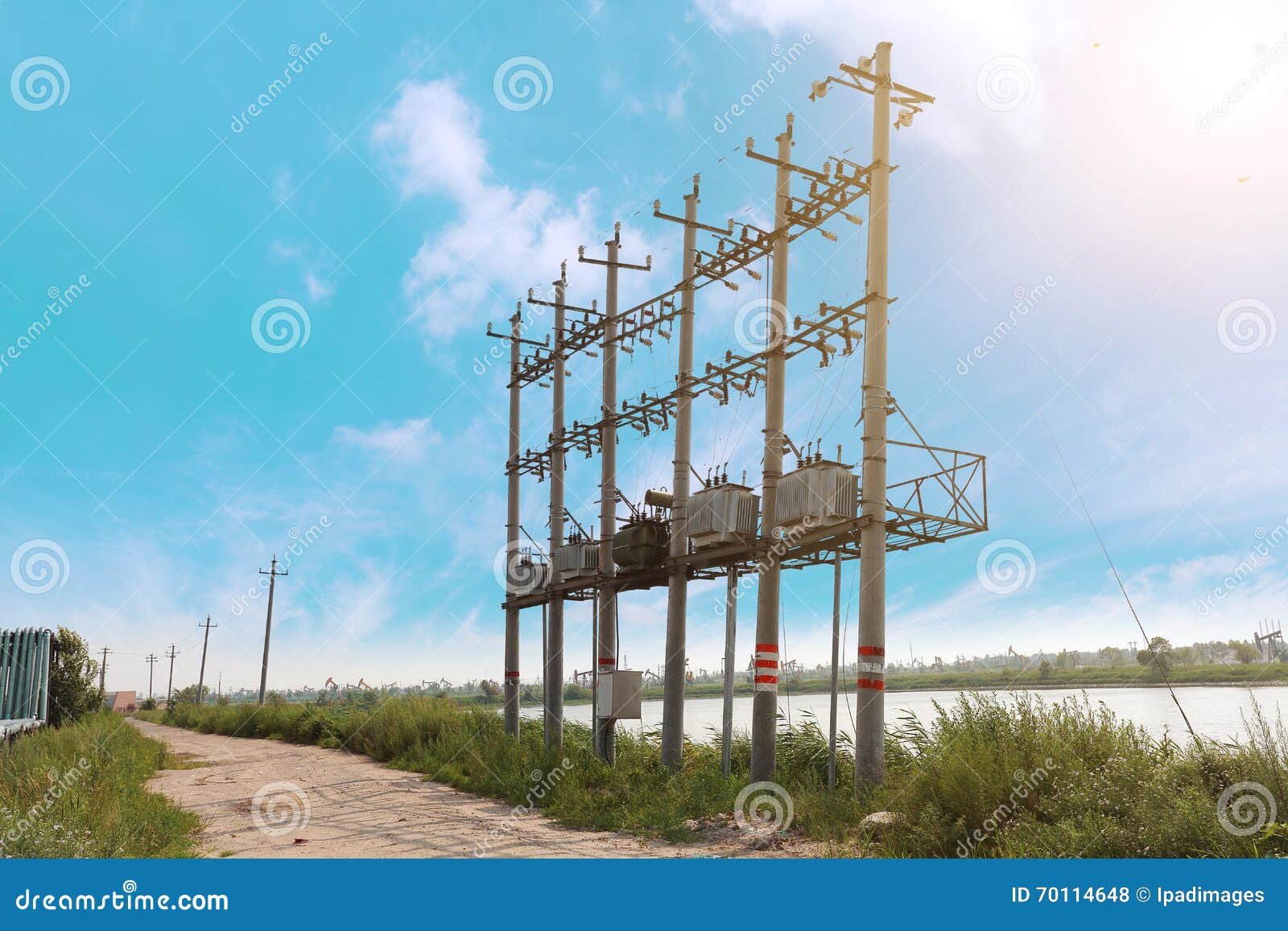 Rural Transformer Substation Royalty-Free Stock Photography ...