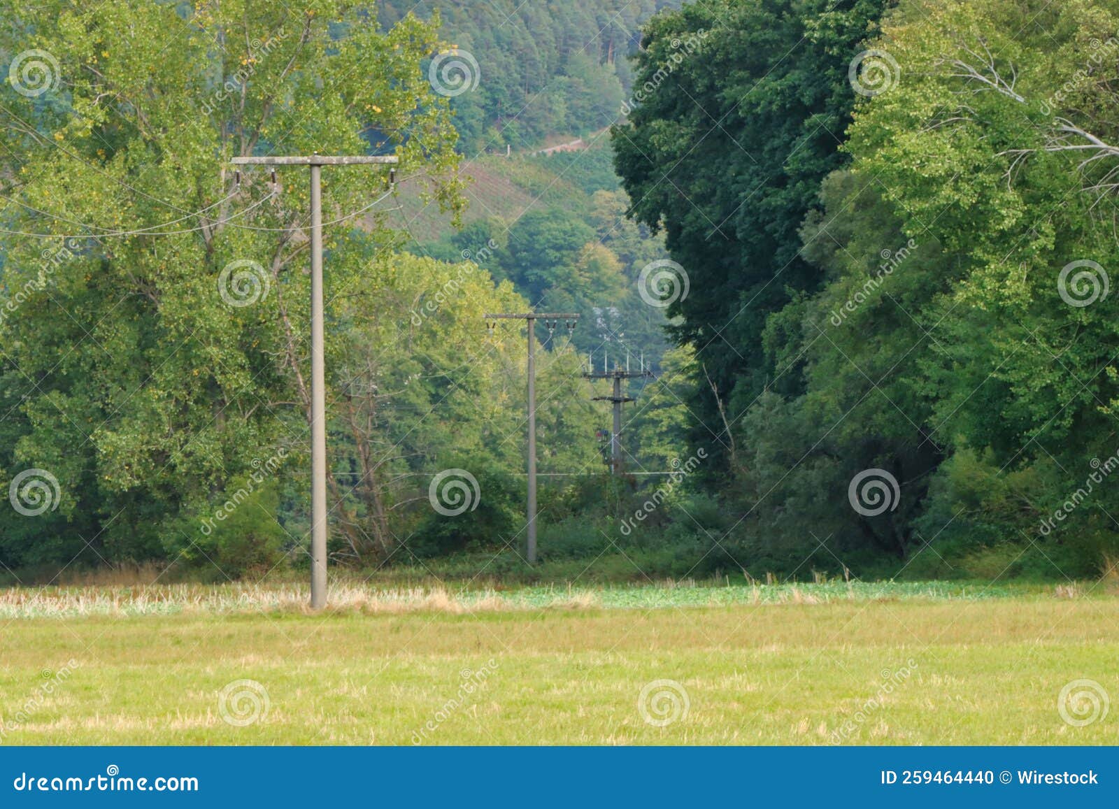 Rural Electrical Post by the Road Stock Photo - Image of countryside ...