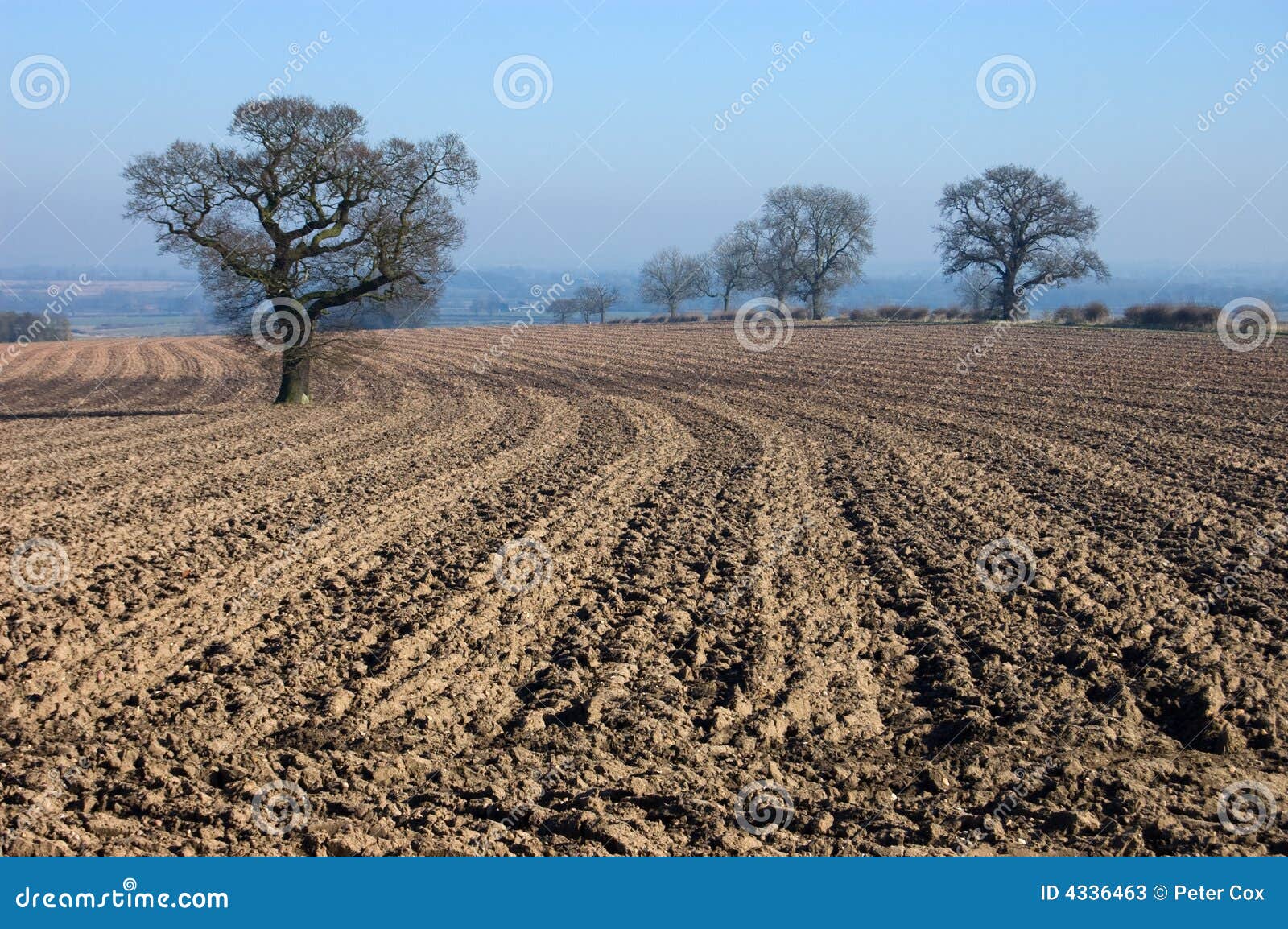 Rural English Winter Landscape Stock Image - Image of plough, pattern ...
