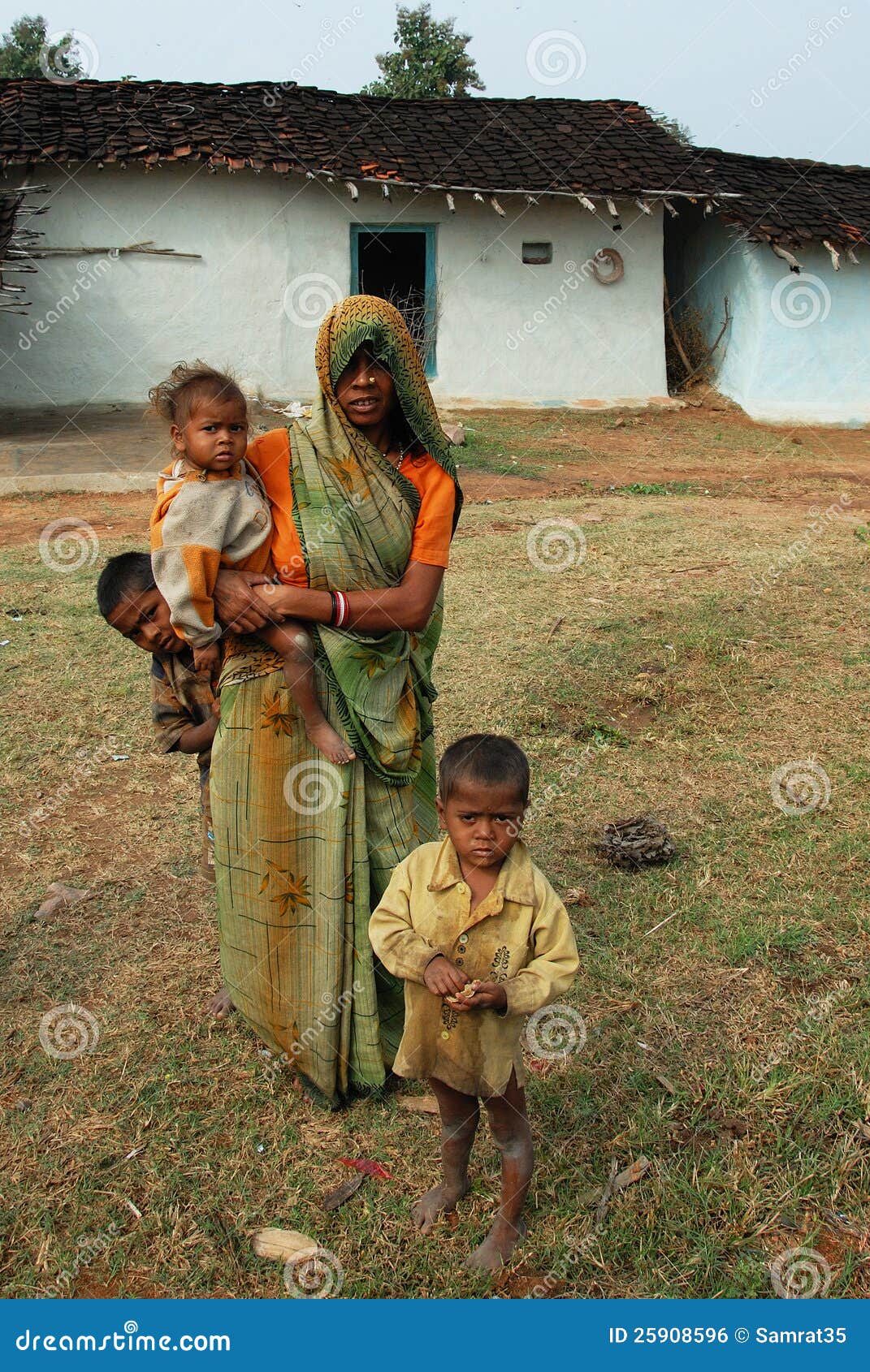 Rural Family editorial photo. Image of family, pradesh - 25908596