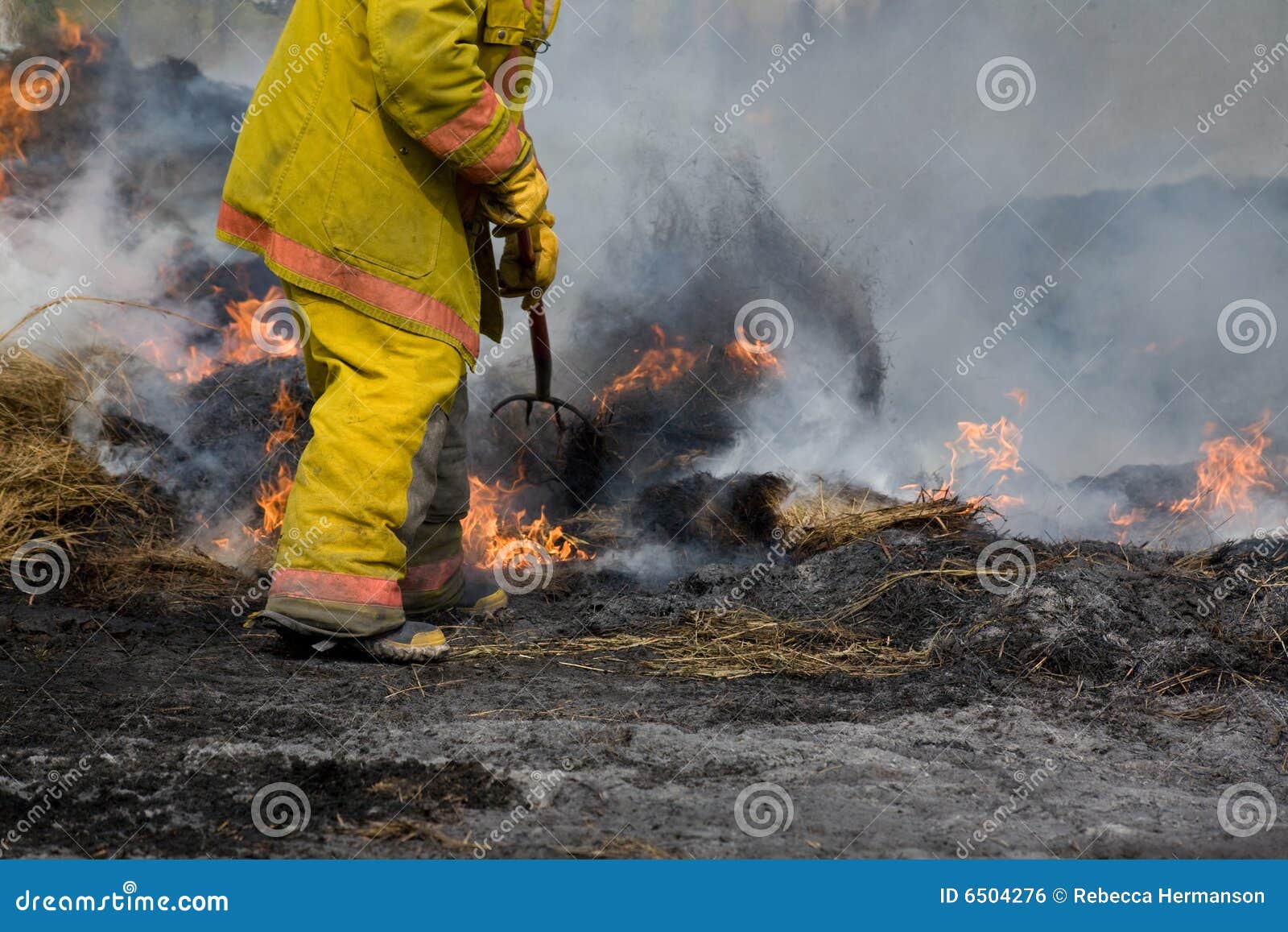 Fire Fighter On Oil And Gas Industry, Successful Firefighter At Work ...