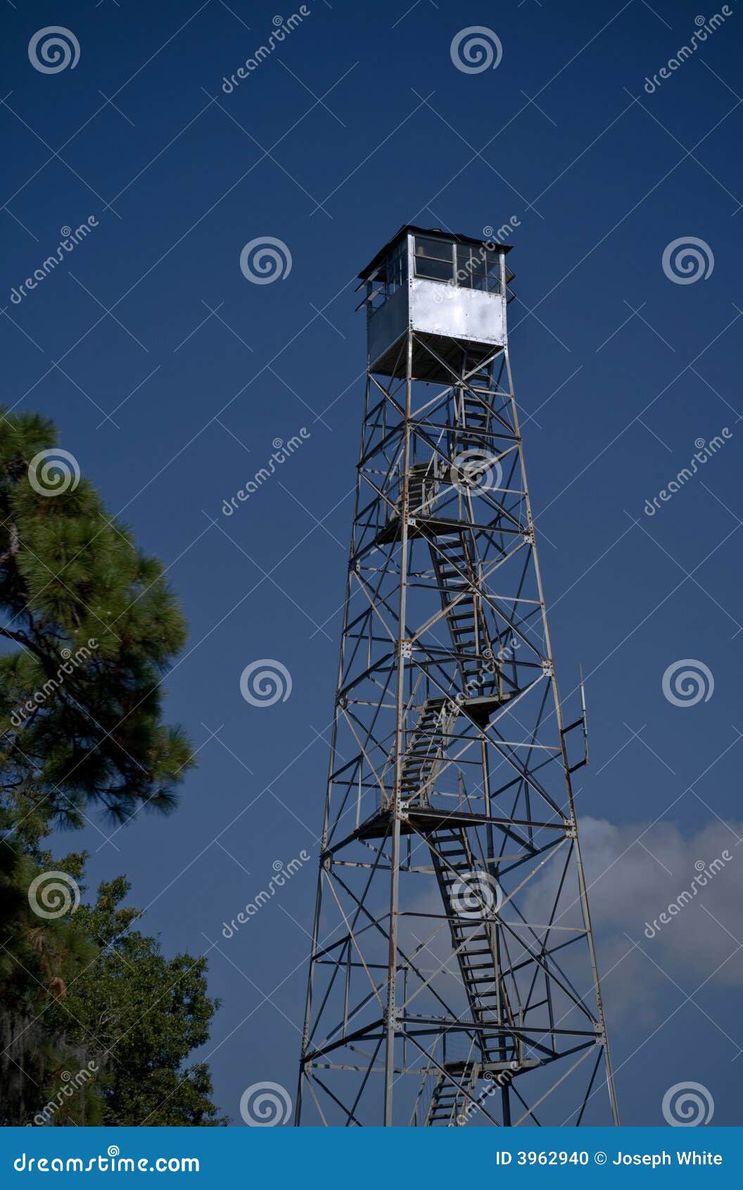 Rural Fire Watch Tower stock photo. Image of wathctower - 3962940